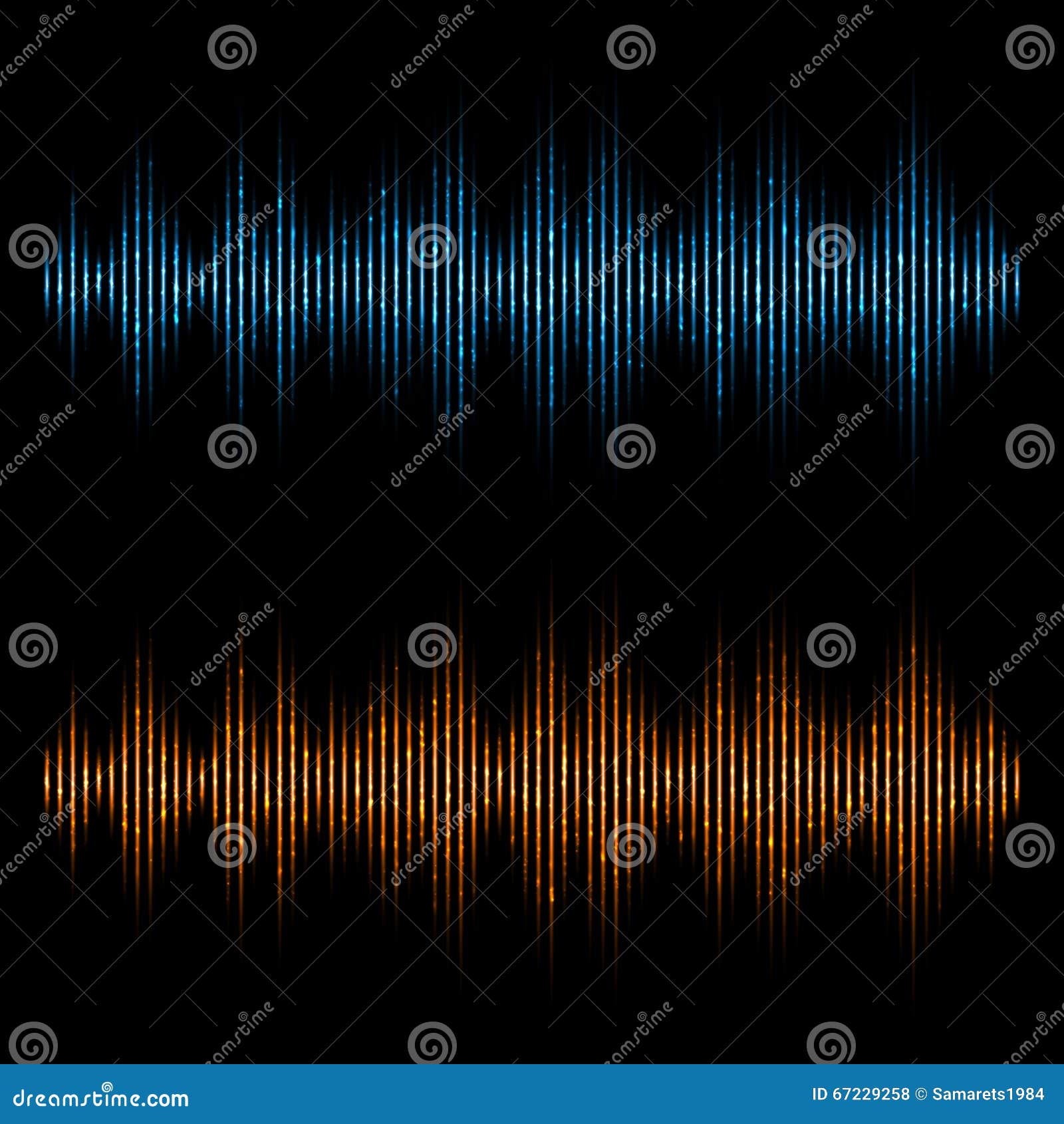 Vector Equalizer, Sound Waves. Music Digital Equalizer. Stock Vector ...