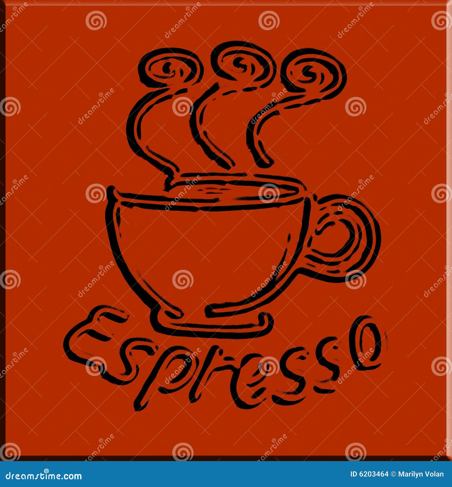Vector Espresso Coffee stock vector. Illustration of brew - 6203464