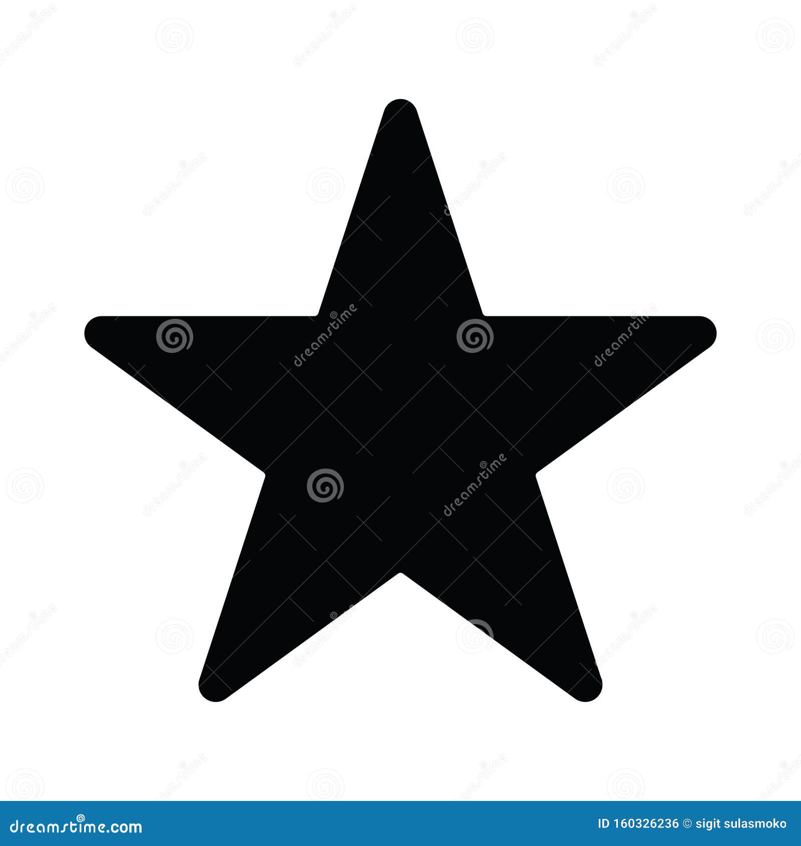 Vector estrella ilustración del vector. Ilustración de negro - 160326236