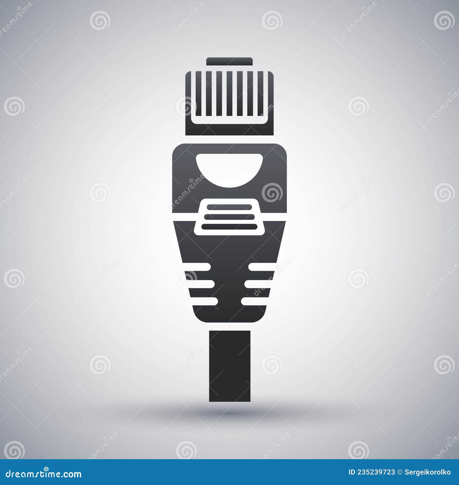 Ethernet Connector Network Symbol Cartoon Vector | CartoonDealer.com ...