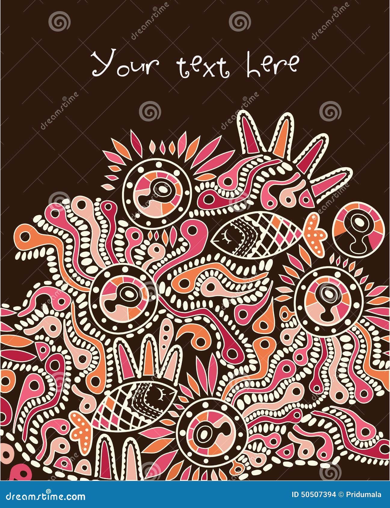 Vector Ethnic Abstract Backdrop Stock Vector - Illustration of ...