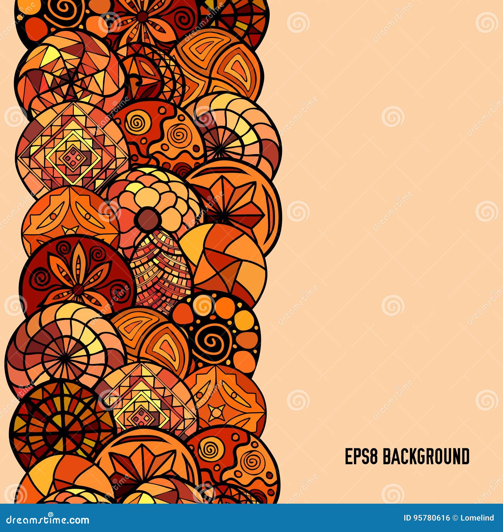 Vector ethnic background stock illustration. Illustration of fashion ...