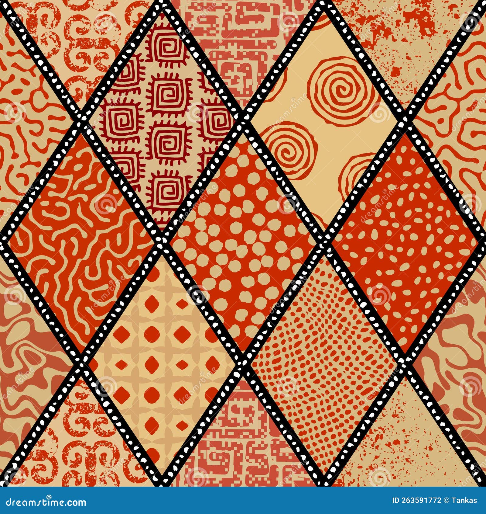 Vector Ethnic Tribal Native Pattern. Seamless Art Image. Stock Vector ...