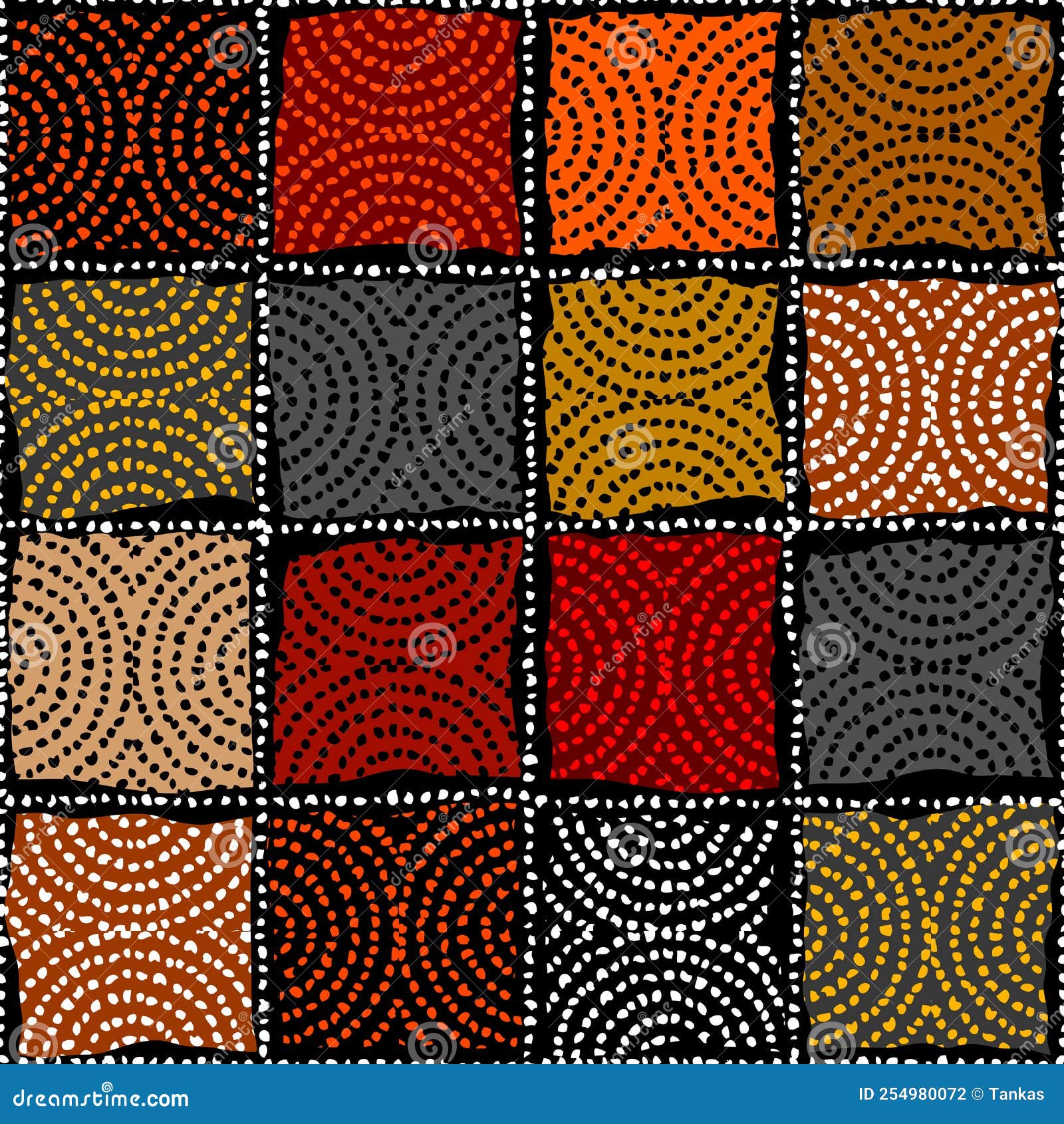 Vector Ethnic Tribal Pattern. Seamless Art Image. Stock Vector ...