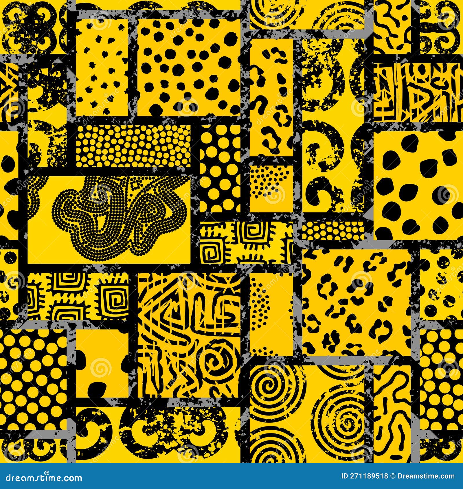 Vector Ethnic Tribal Pattern. Seamless Art Image. Stock Vector ...