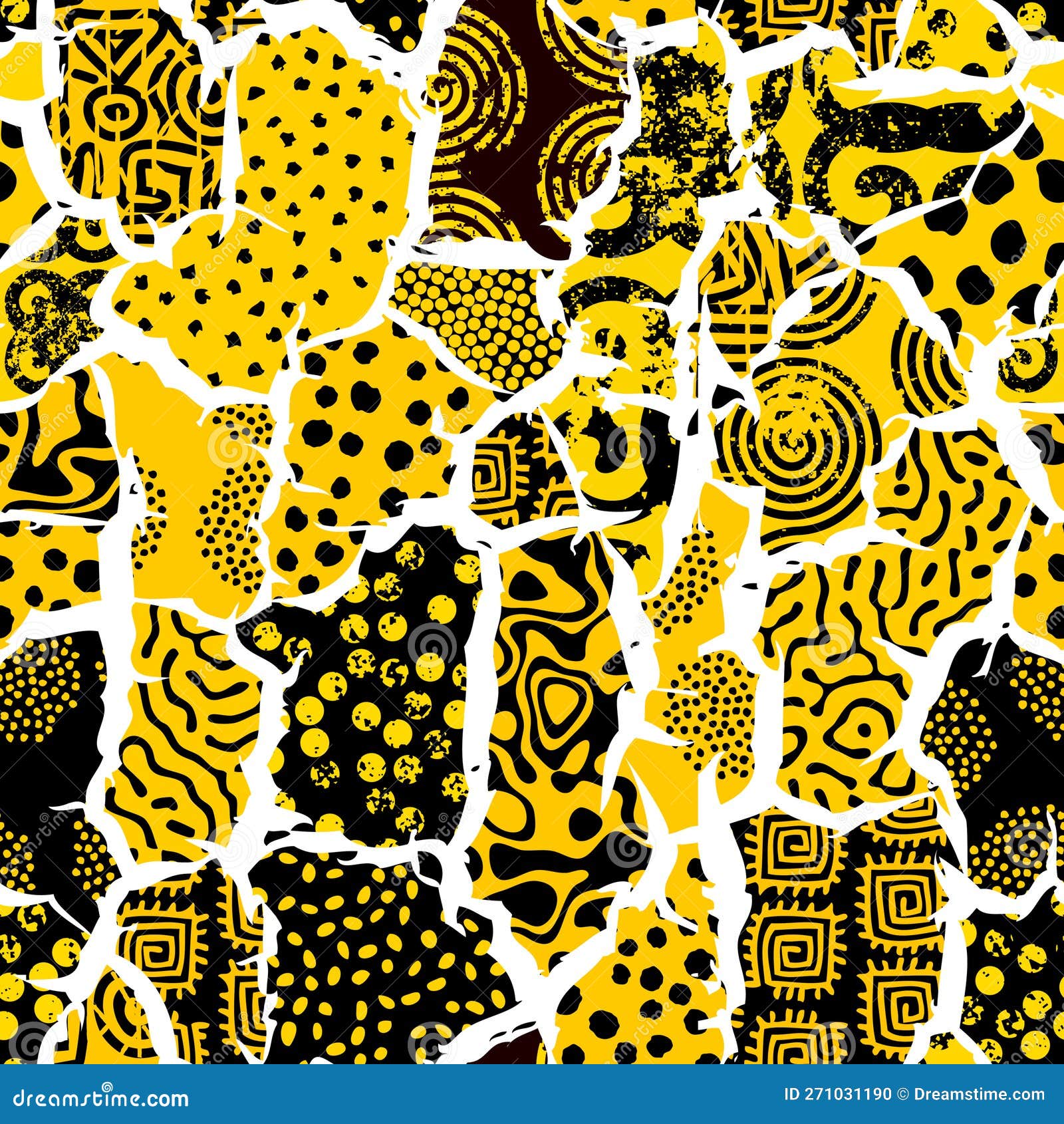 Vector Ethnic Tribal Pattern. Seamless Art Image. Stock Vector ...