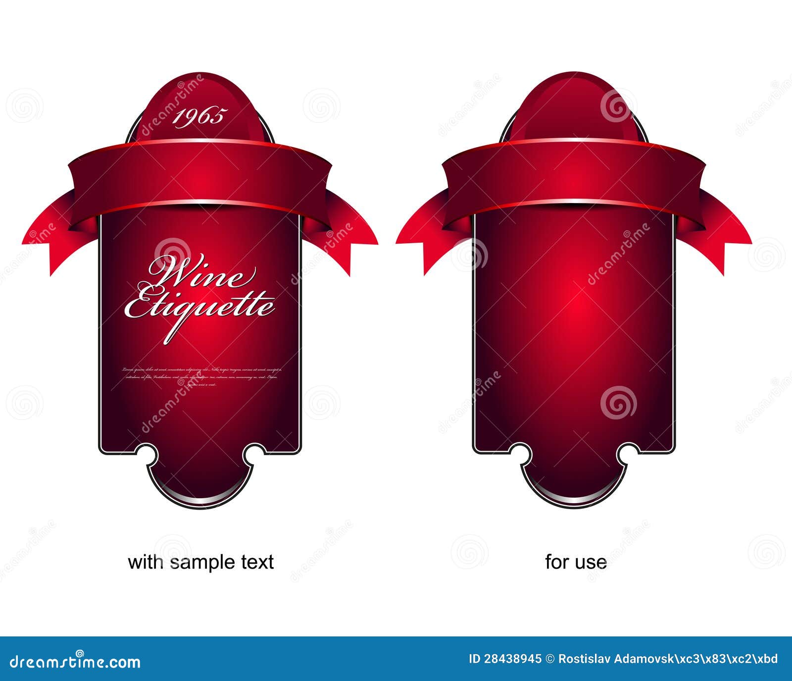 Vector Etiquette Background For Wine Or Chocolate | CartoonDealer.com ...