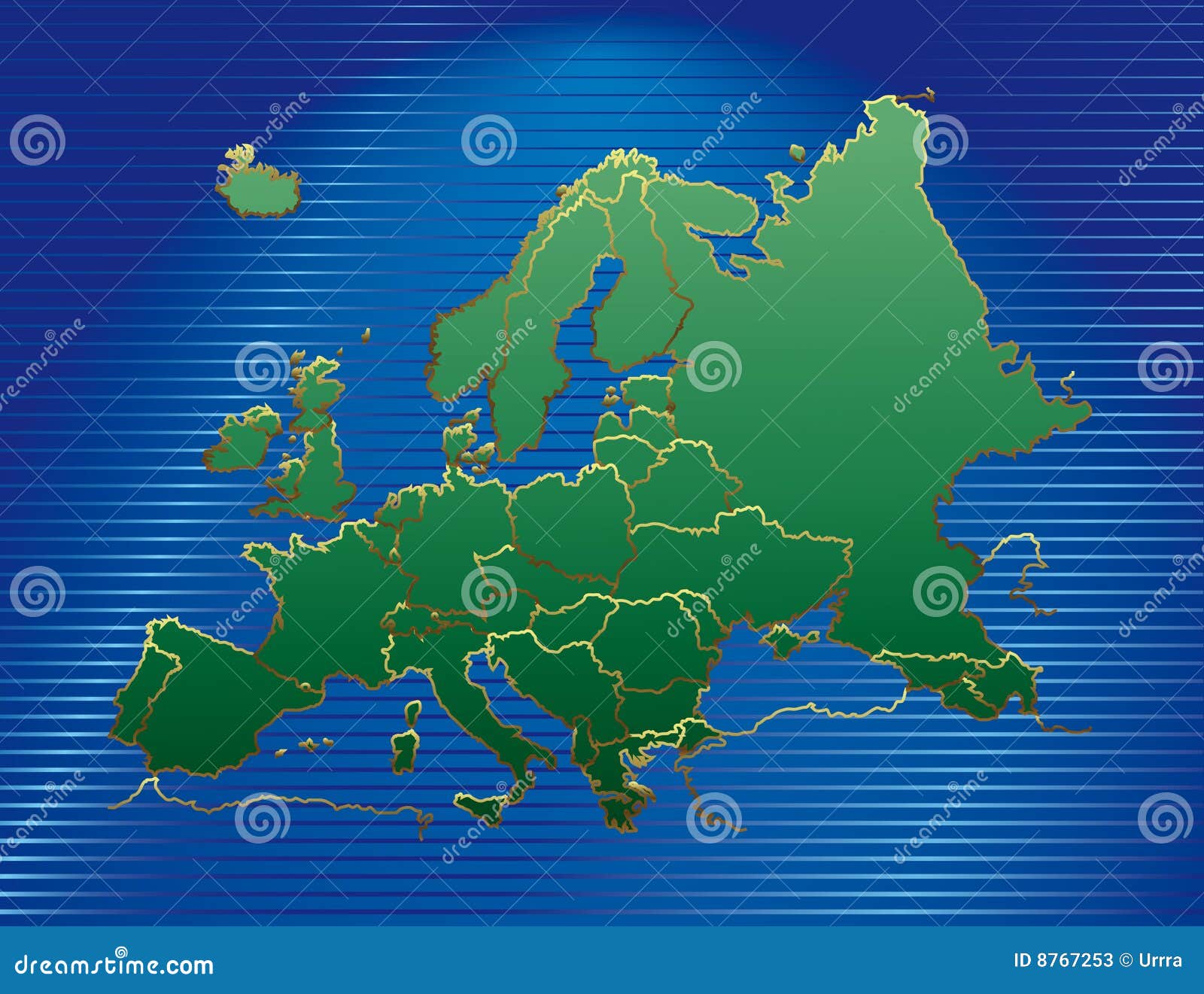 Vector Europe Map Picture. Image: 8767253