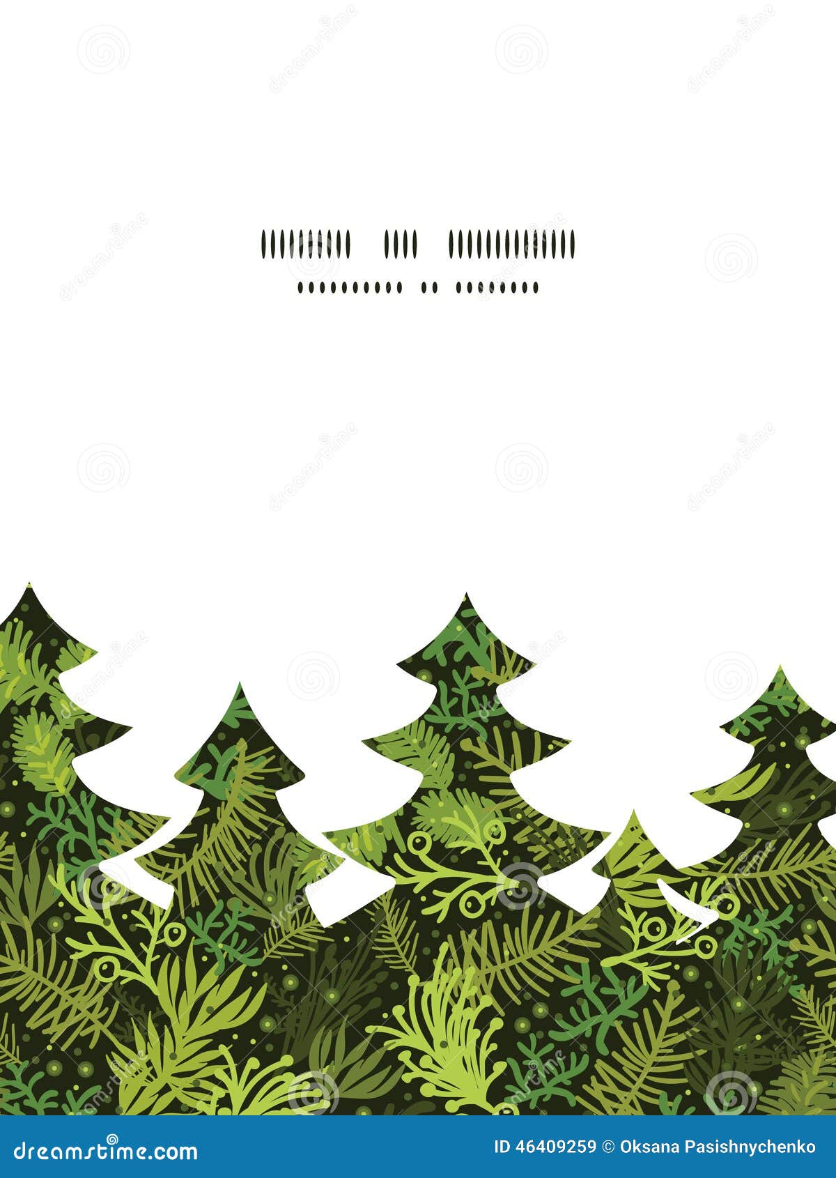 Vector Evergreen Christmas Tree Christmas Tree Stock Vector ...