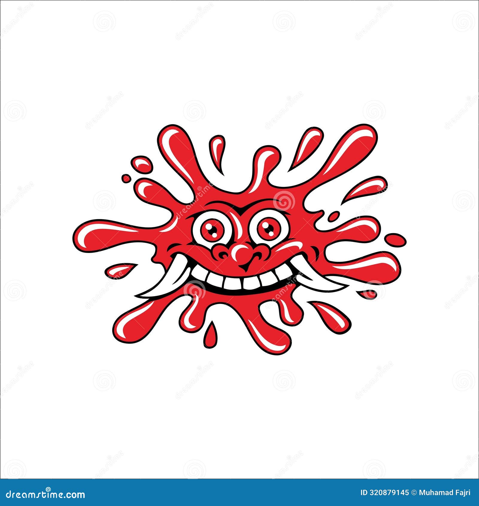 Evil Bacteria Characters. Comic Angry Face Germs Vector Illustration ...