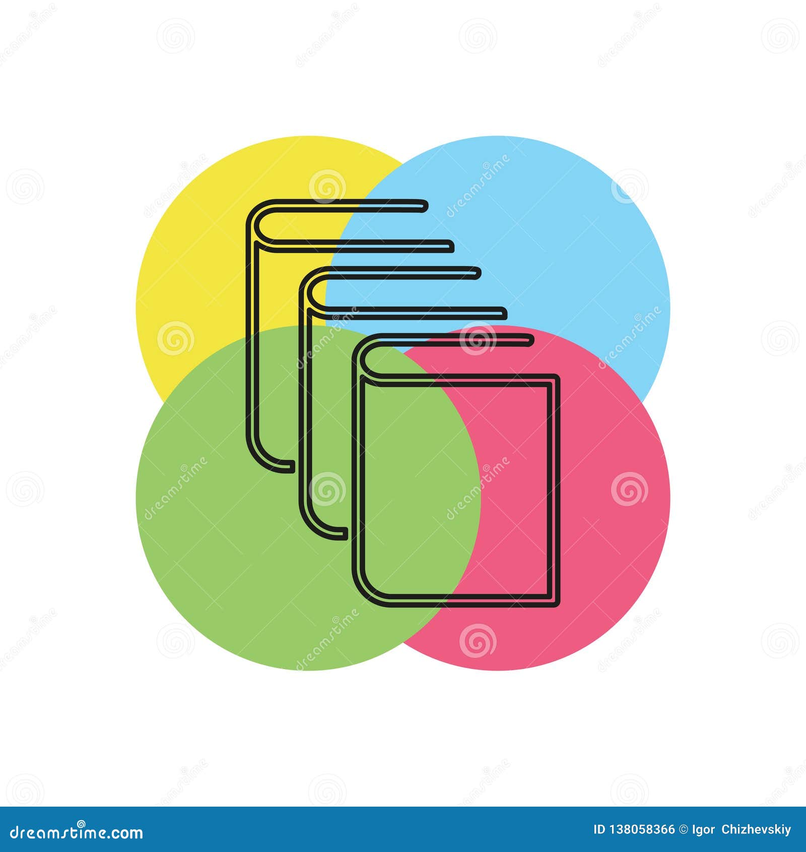 Vector Exercise Book Illustration Icon Stock Illustration ...