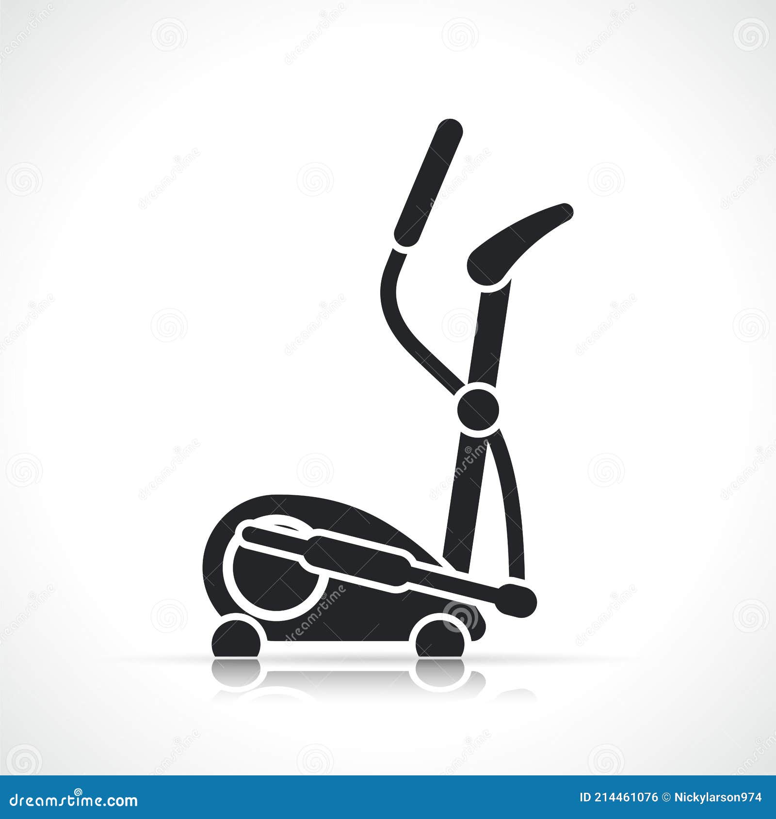 Vector Exercise Elliptical Machine Icon Stock Vector - Illustration of ...