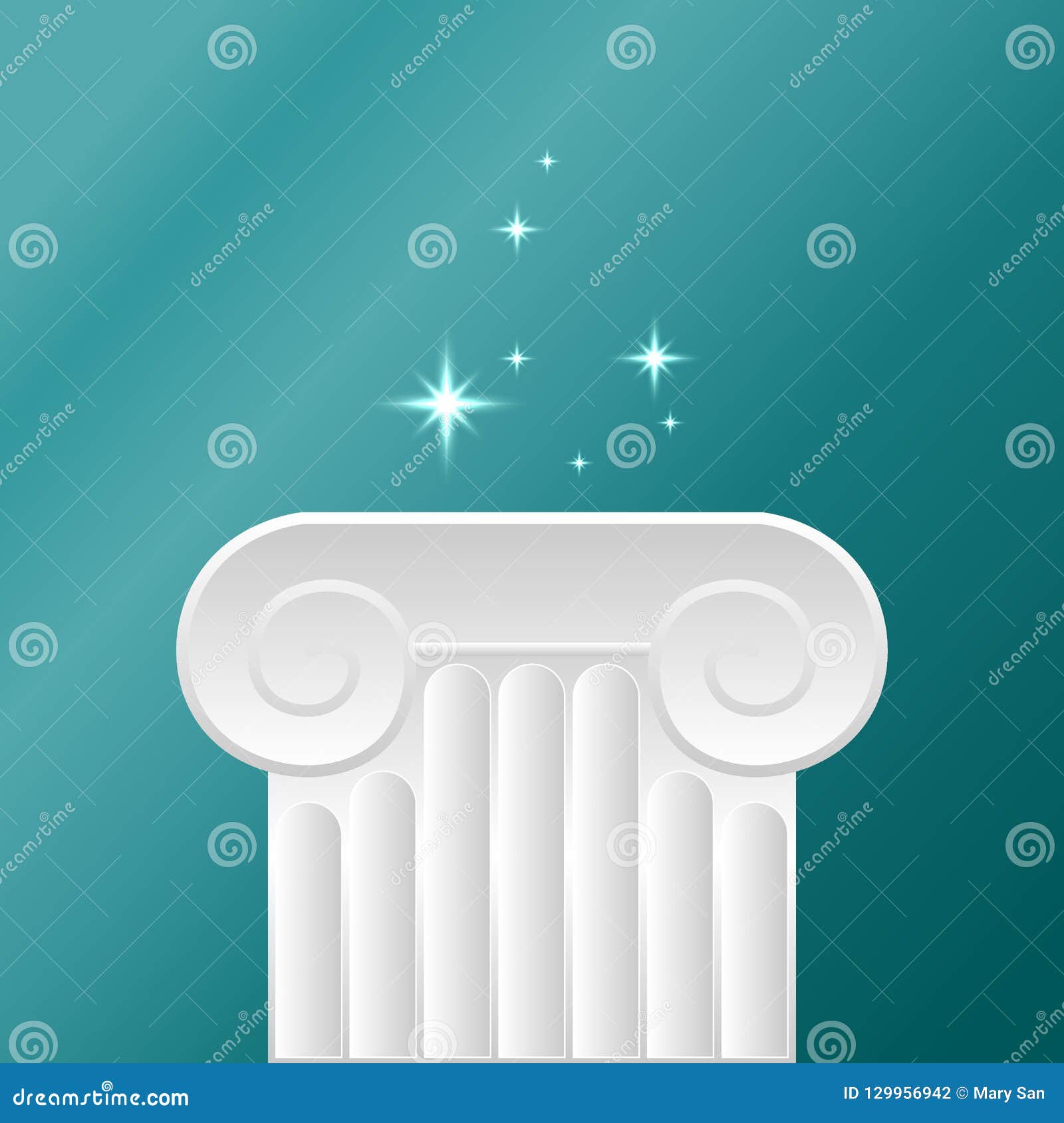 Vector Exhibit Museum Pillar with Light and Empty Space Stock Vector ...