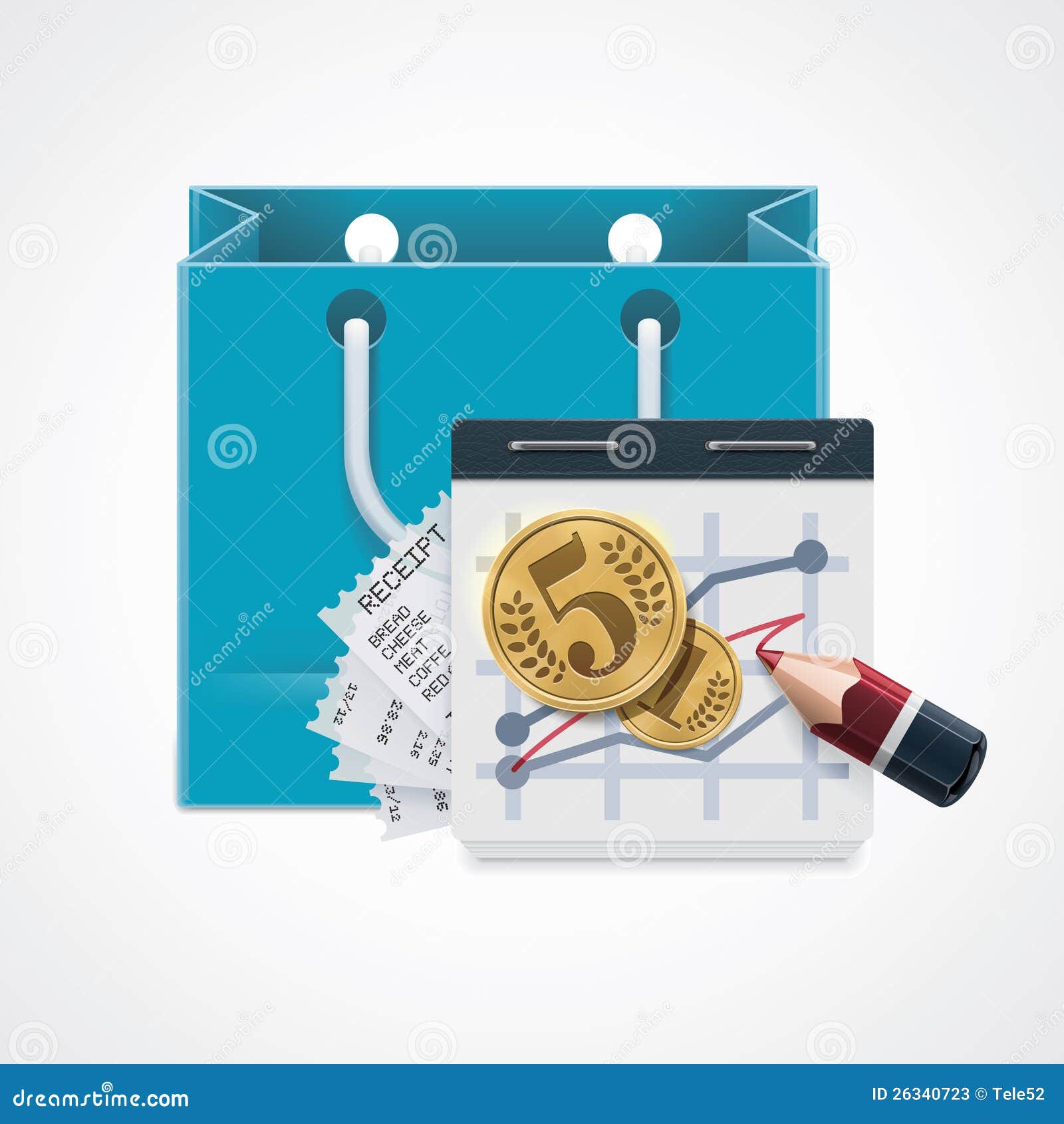 Vector Expensive Shopping Icon Stock Vector - Illustration of money ...