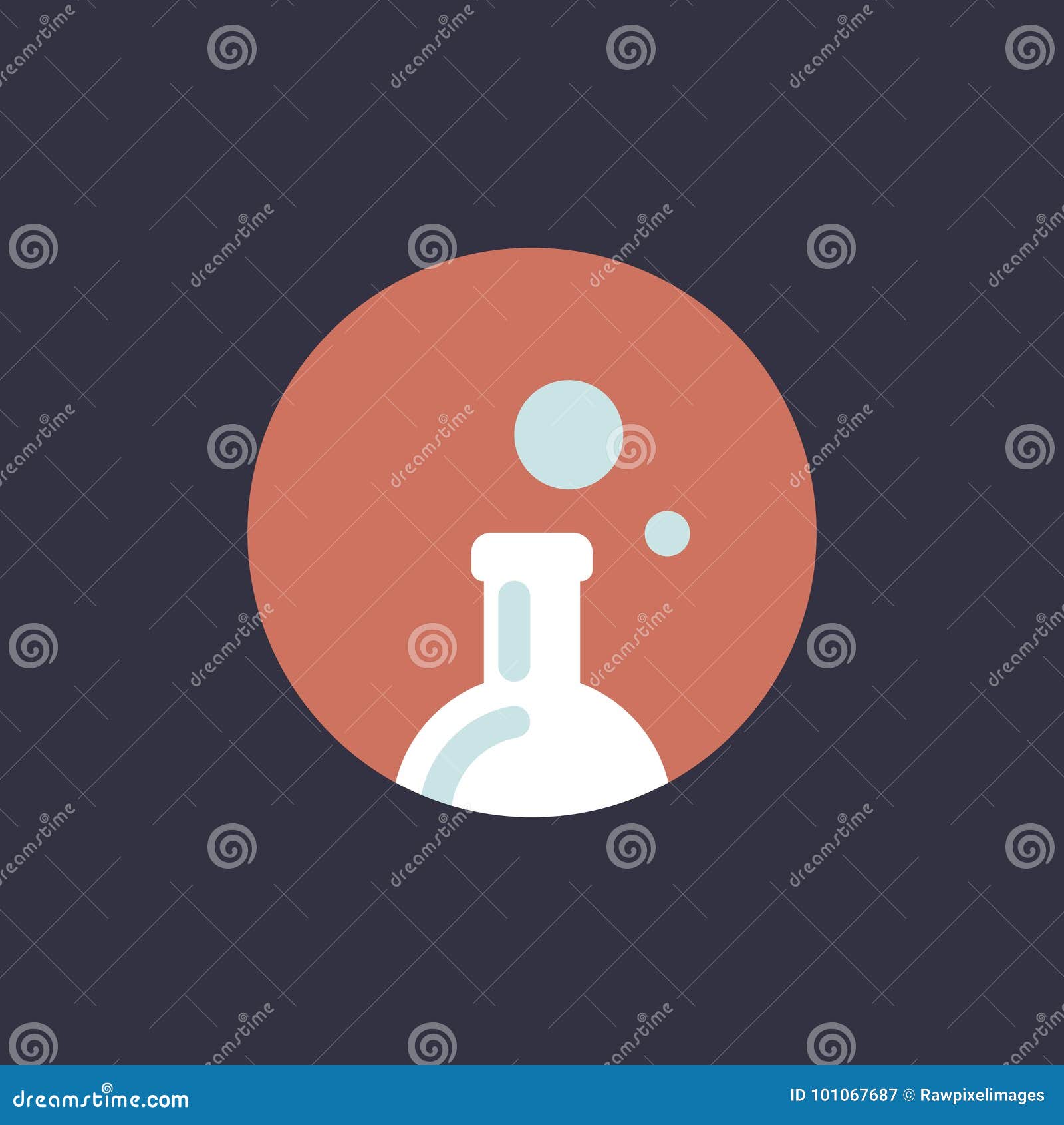 Vector of Experiment Flask Illustration Stock Vector - Illustration of ...