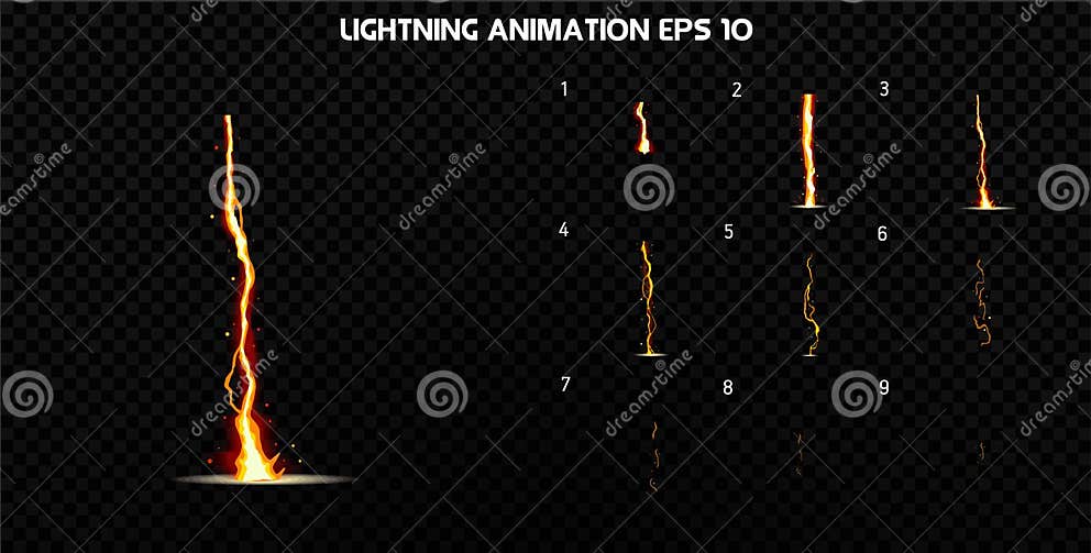 Vector Explode. Explode Effect Animation with Smoke. Cartoon Explosion ...