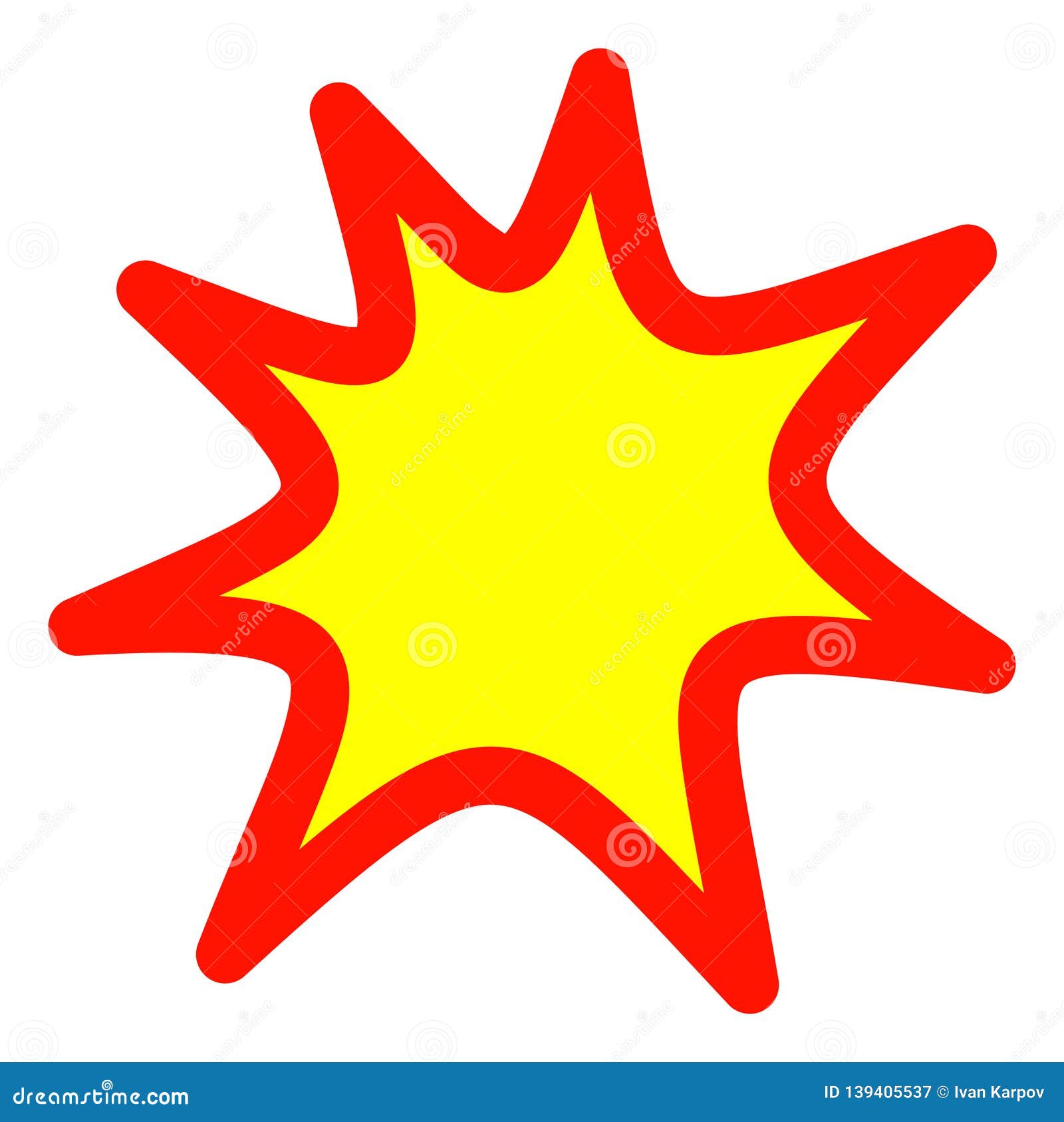 Vector Exploding Boom Icon stock vector. Illustration of blast - 139405537