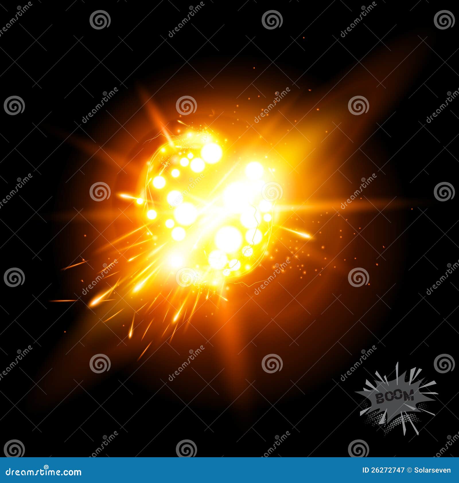 Vector Explosion! stock vector. Illustration of sparks - 26272747