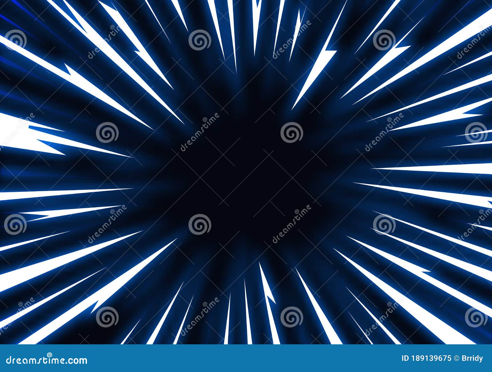 Vector Explosion Background with Shiny Thunderbolts. Abstract Glowing ...