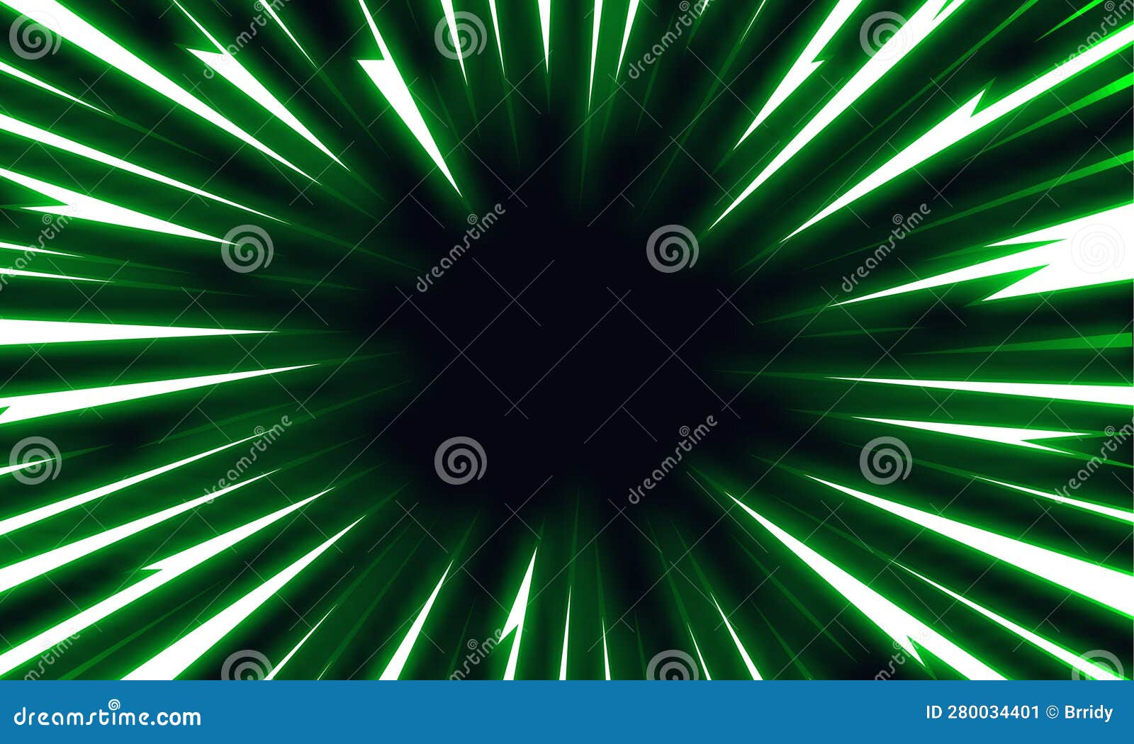 Vector Explosion Frame with Shiny Thunder Lightning. Abstract Neon ...
