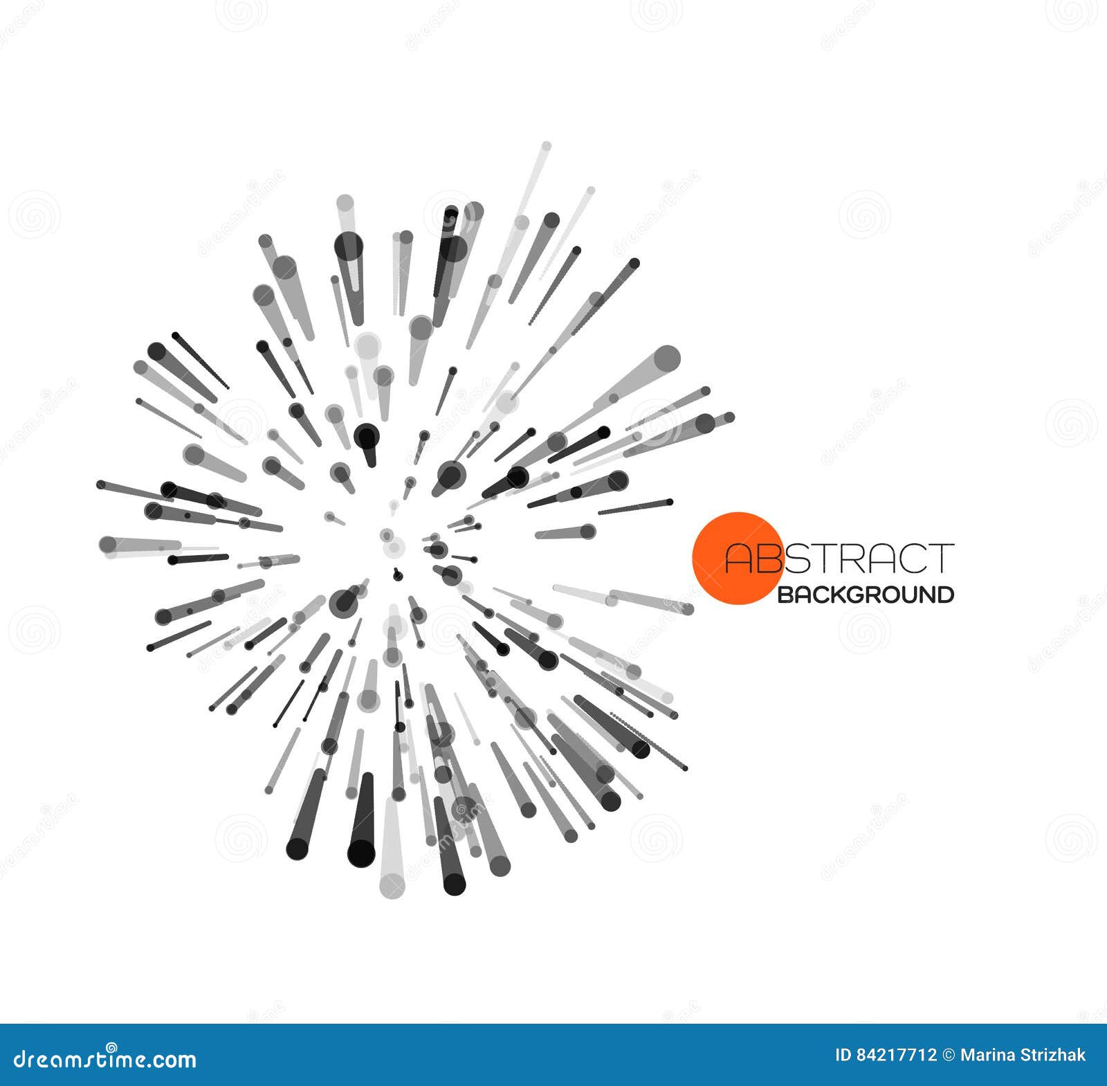 Vector explosion lines stock vector. Illustration of effect - 84217712