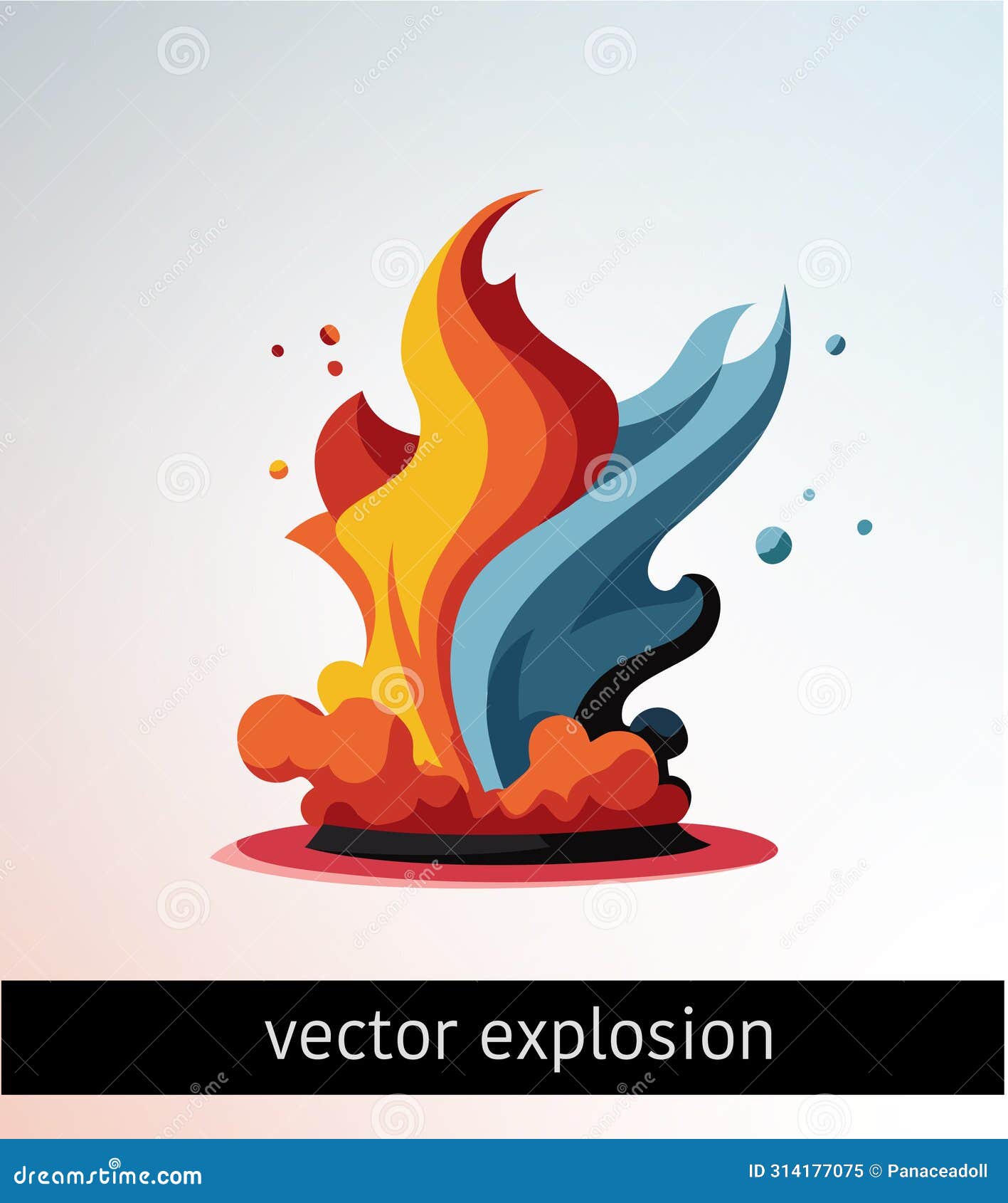 Vector Explosion, Smoke from a Bomb Stock Vector - Illustration of ...