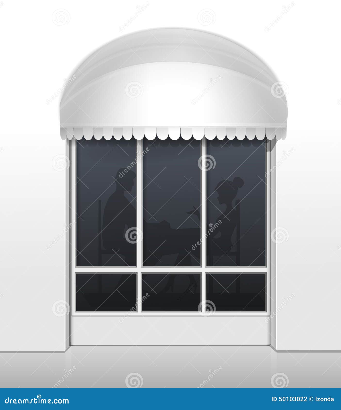 Vector Exterior of Restaurant Cafe Front Stock Vector - Illustration of ...