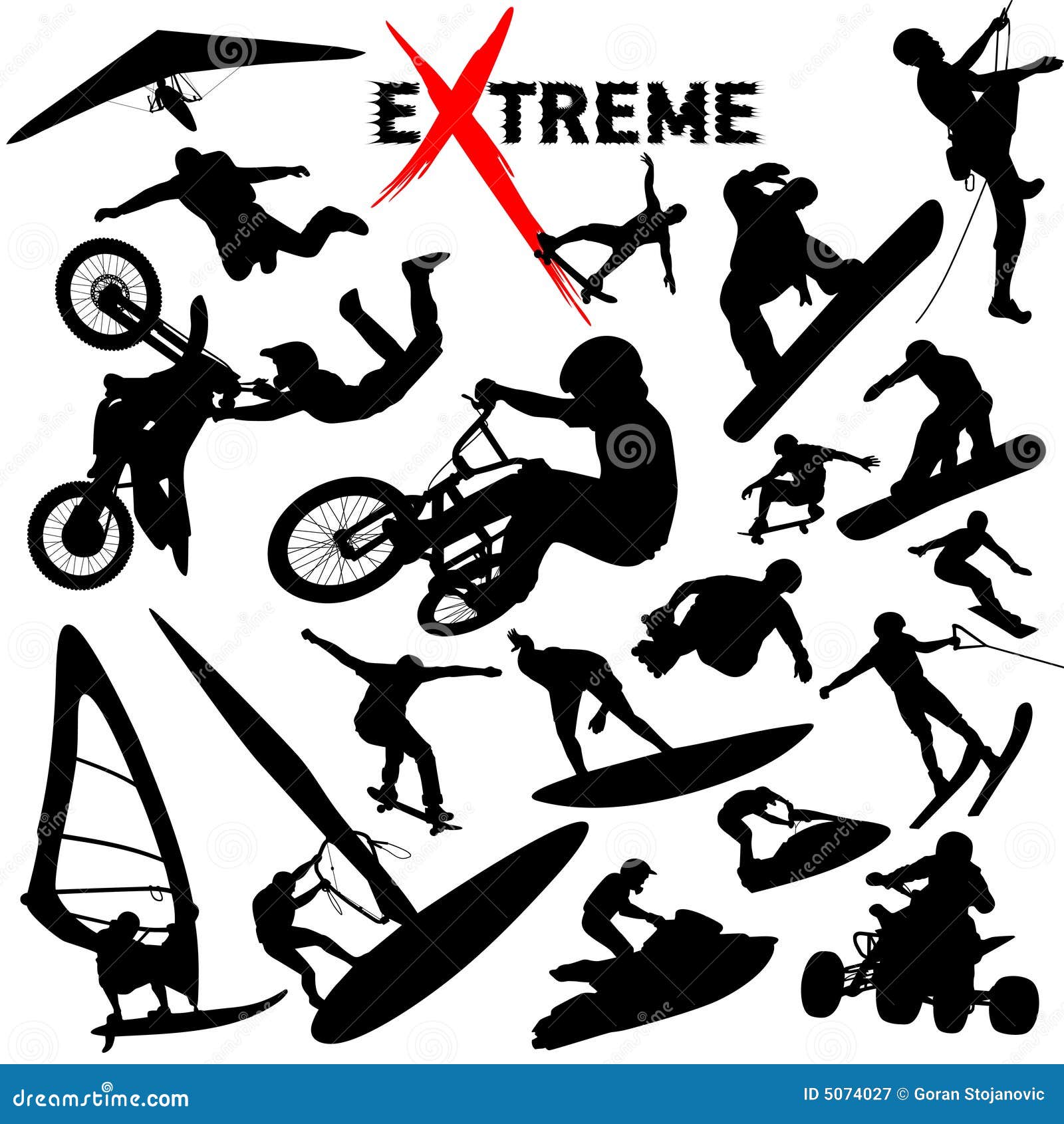 Extreme Sport Lifestyle Flat Infographic Poster Cartoon Vector ...