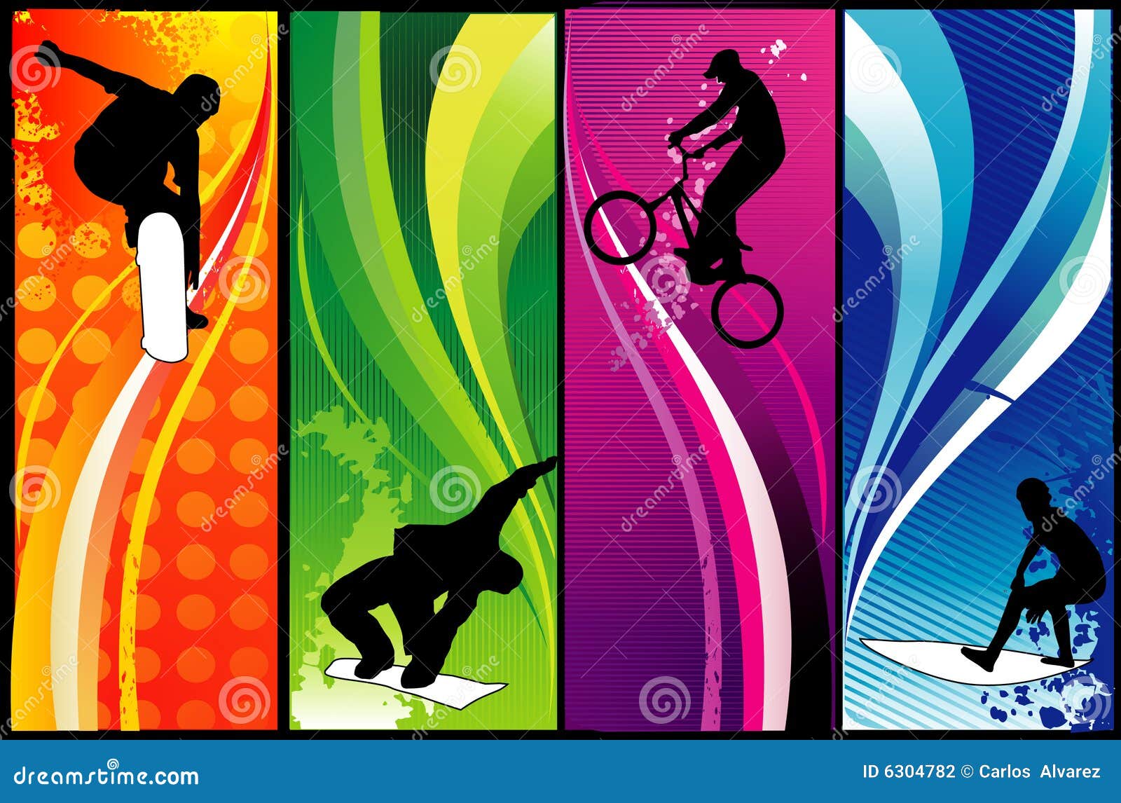 Vector Extremo De Los Deportes Ilustración del Vector - Ilustración de ...