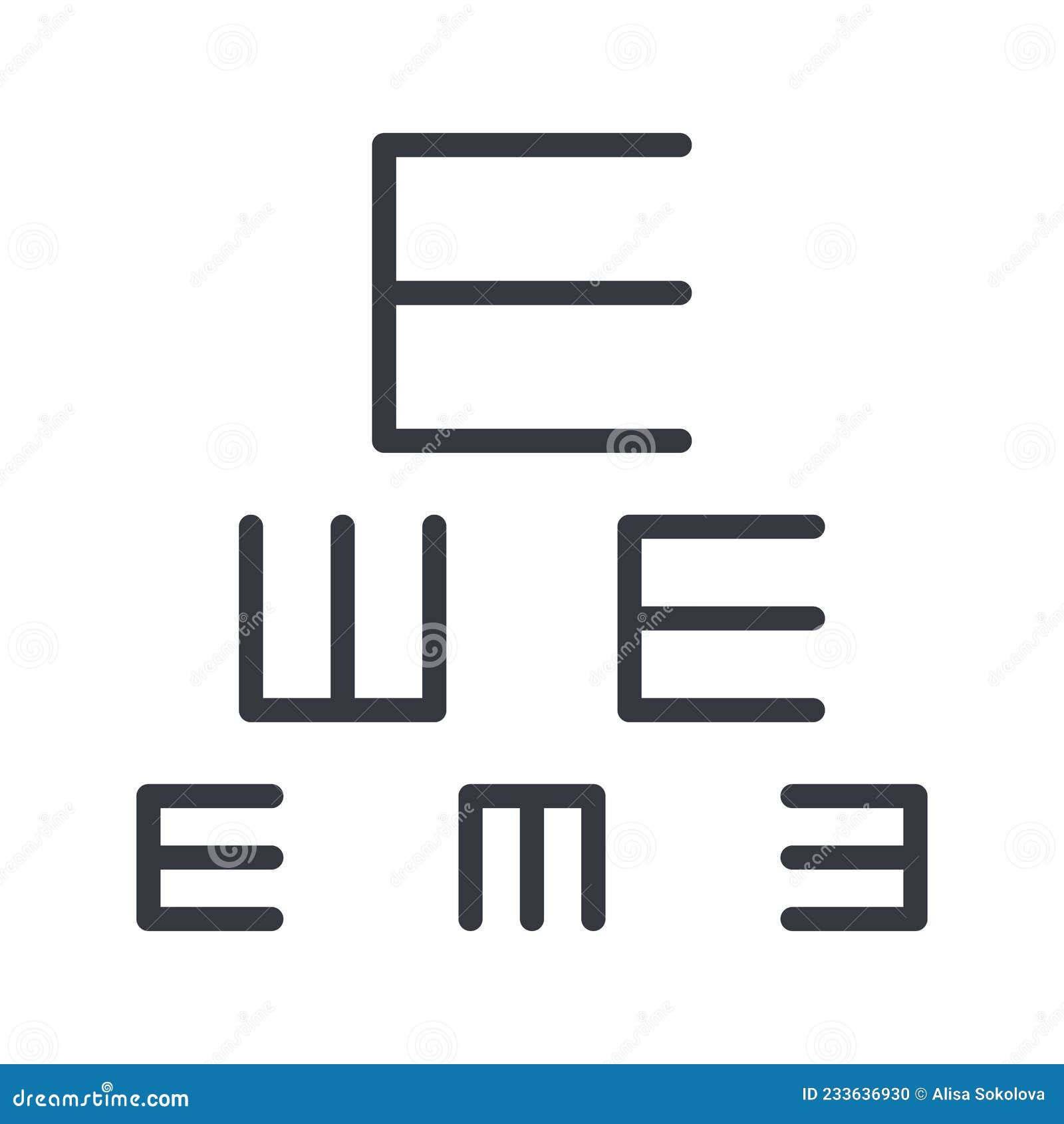 Vector Eye Care Line Icon Isolated. Eye Testing Icon Stock Vector ...