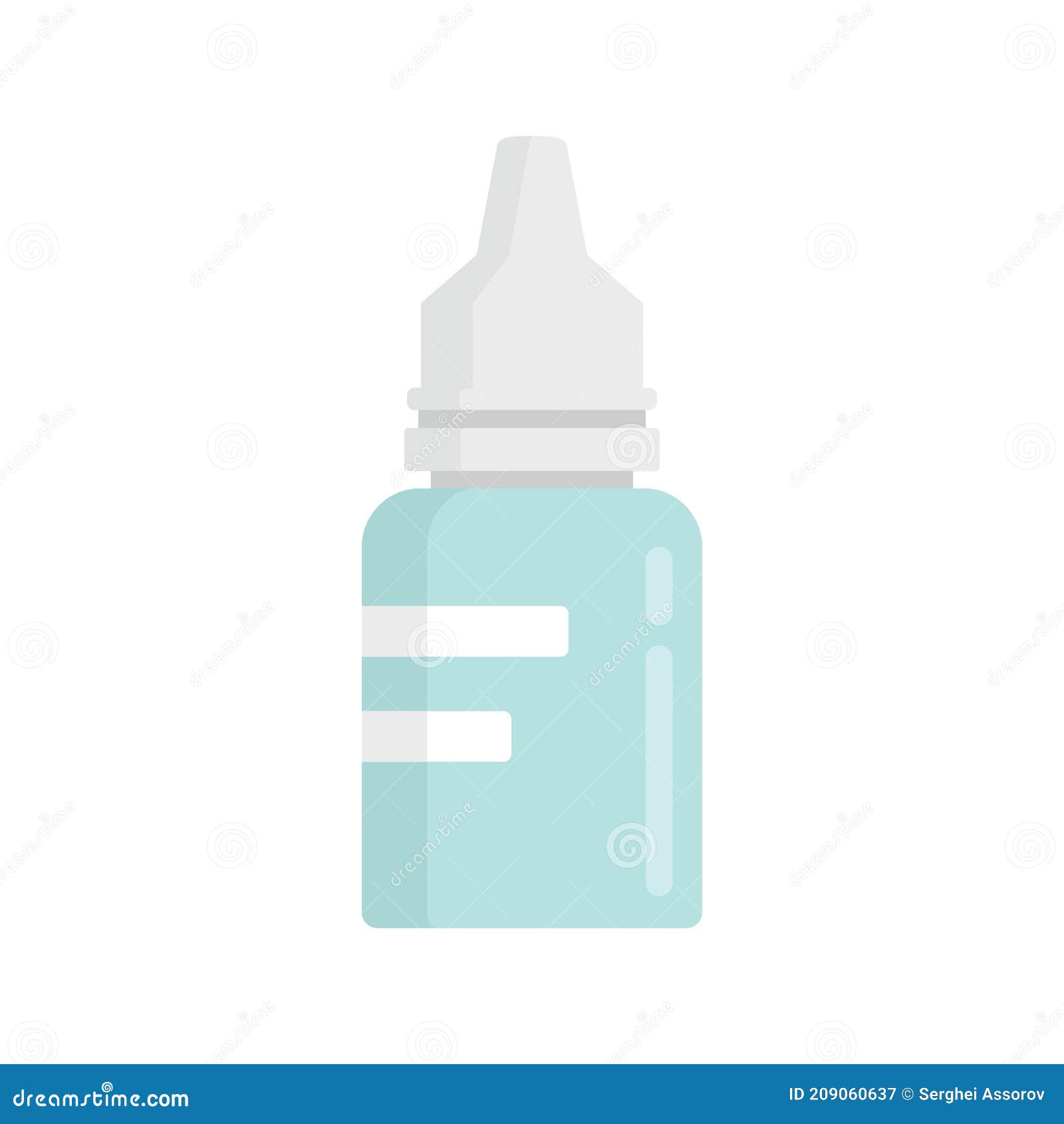 Vector Eye Drops in Flat Style Isolated on White Stock Vector ...