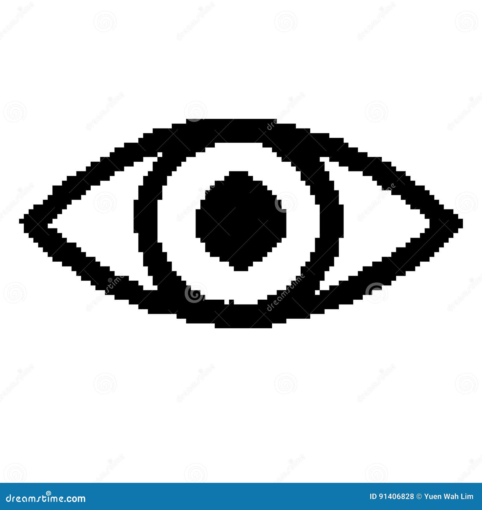 Vector of Eye Icon 8 Bit Pixel. EPS8 . Stock Vector - Illustration of ...