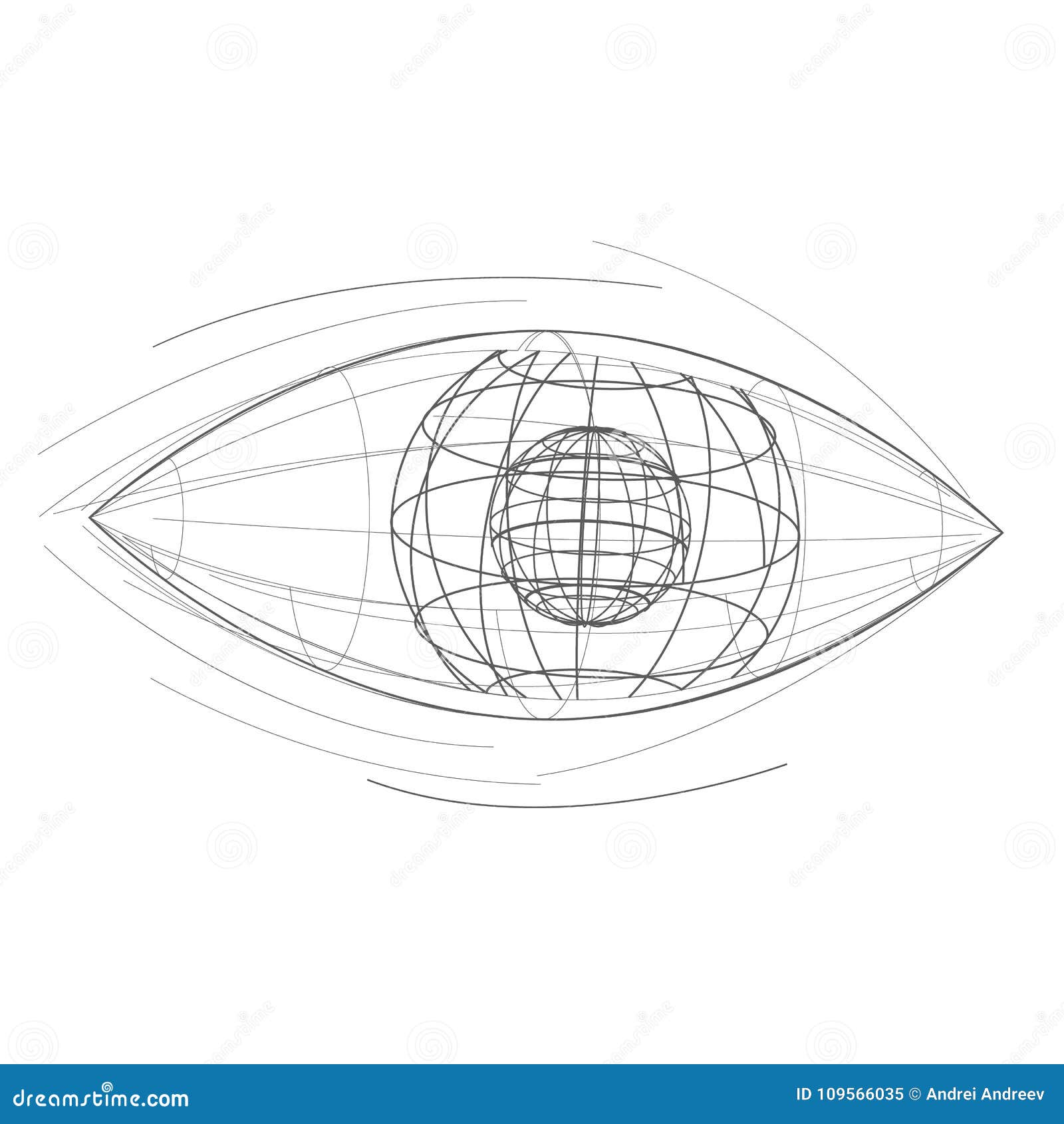Vector Eye Icon. Hand Drawn Logo Design Template Stock Vector ...