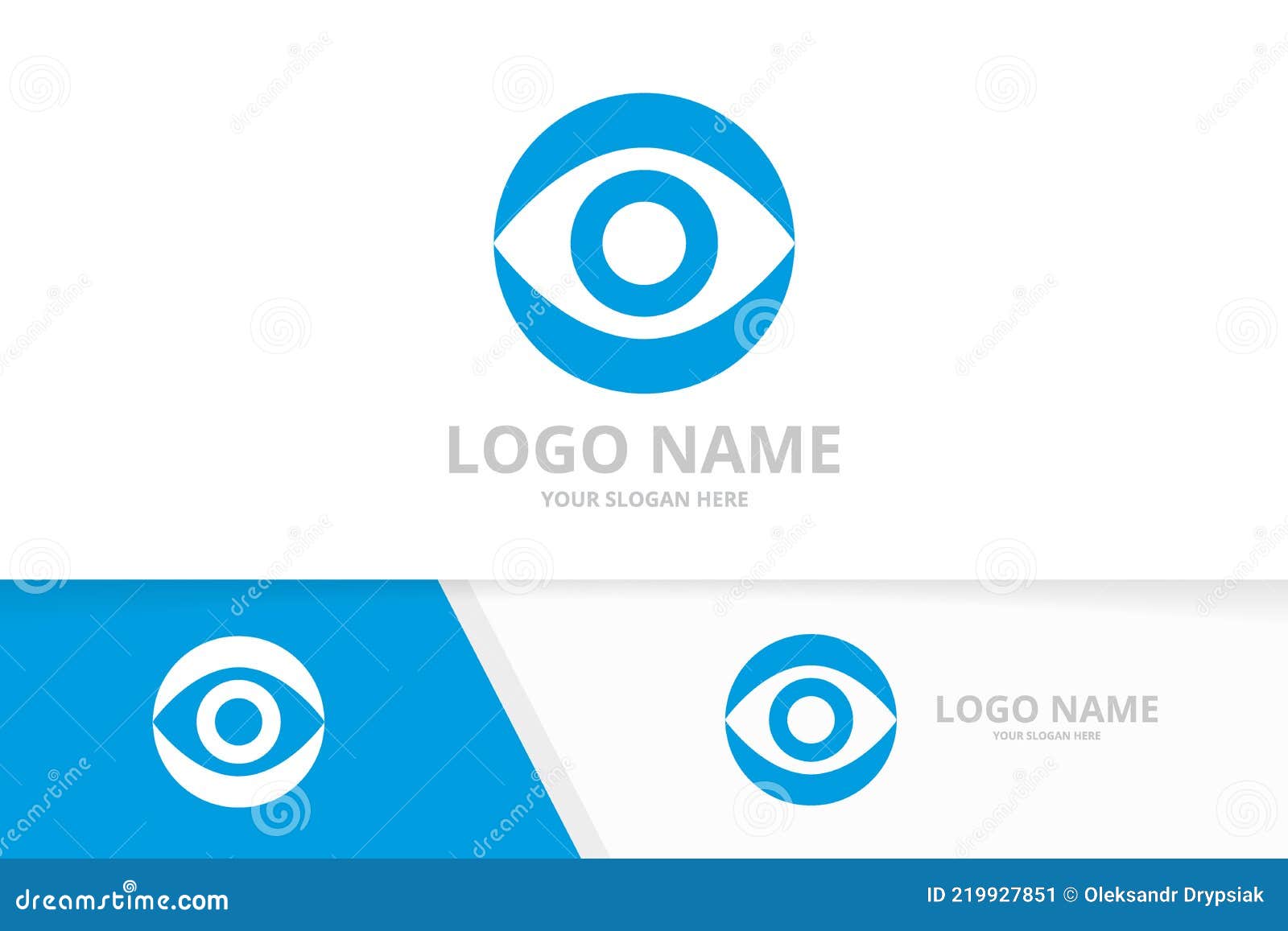 Vector Eye Vision Secure Logo. Unique Media Vision Logotype Design ...
