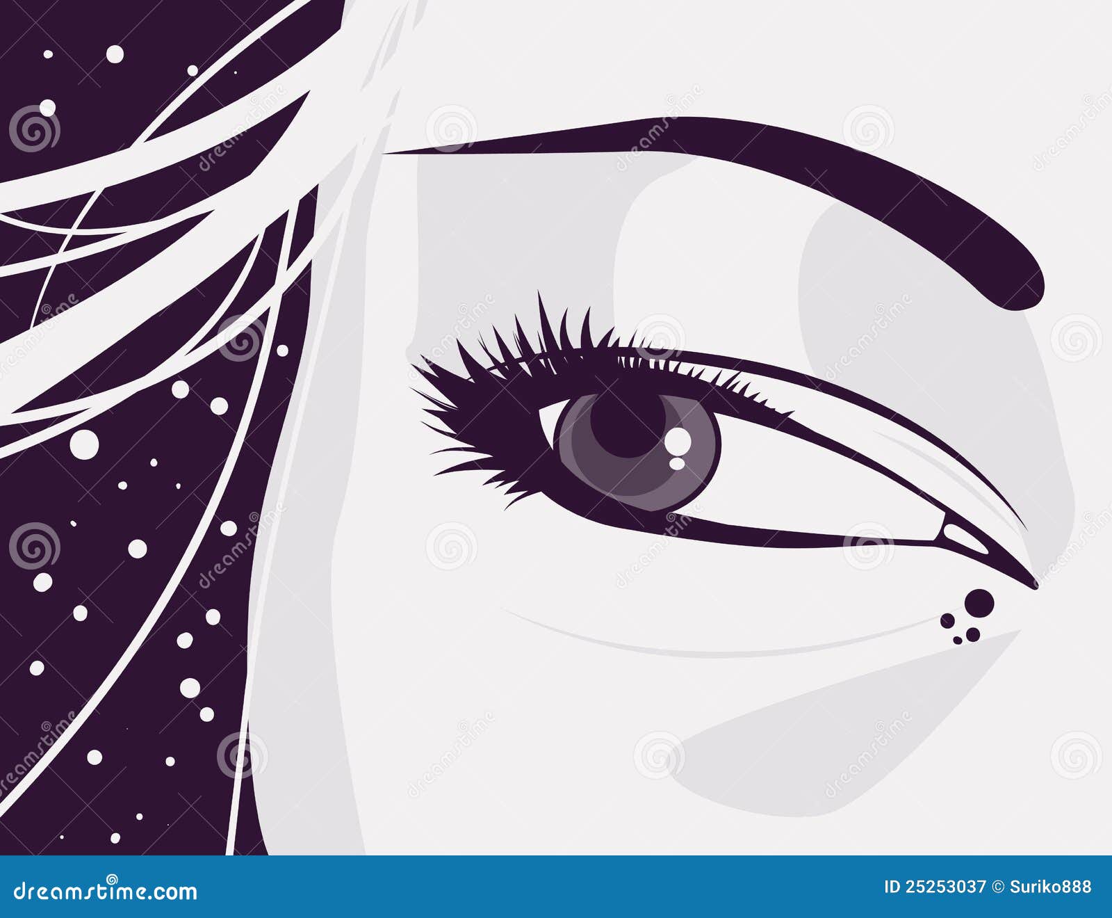 Vector eyes stock vector. Illustration of health, girl - 25253037