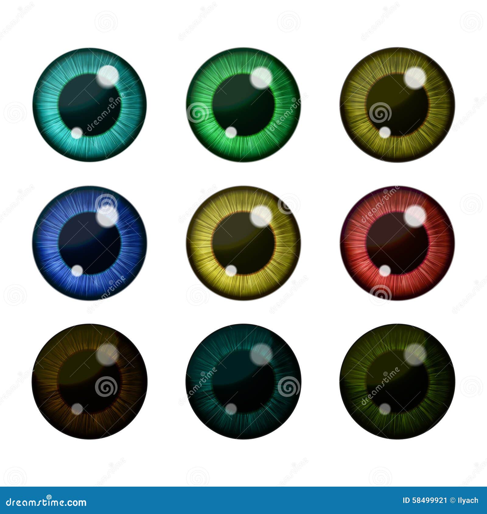 Human Eye Pupil Icon Cartoon Vector | CartoonDealer.com #113359953