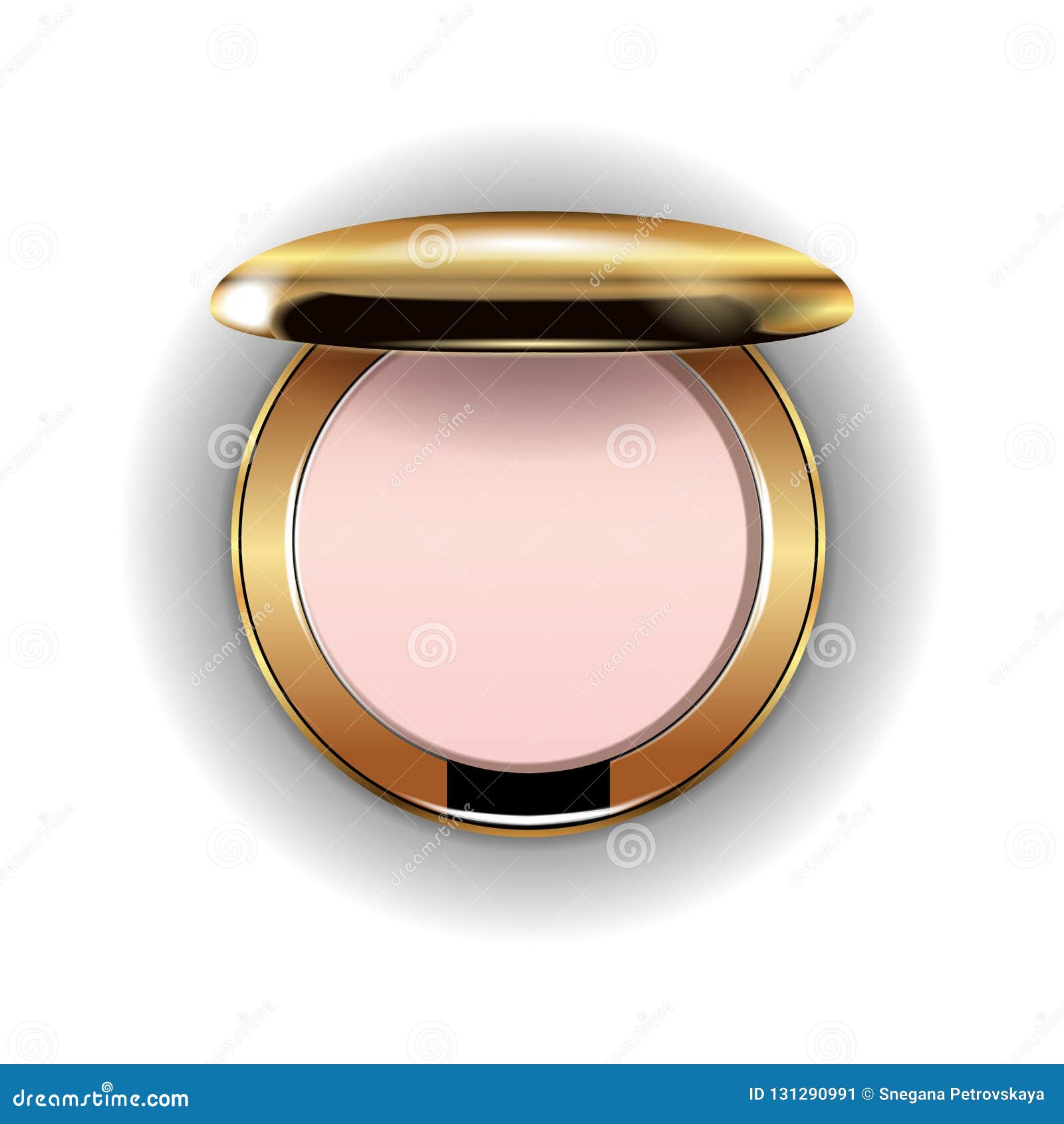 Vector Face Cosmetic Makeup Powder Stock Vector - Illustration of shiny ...