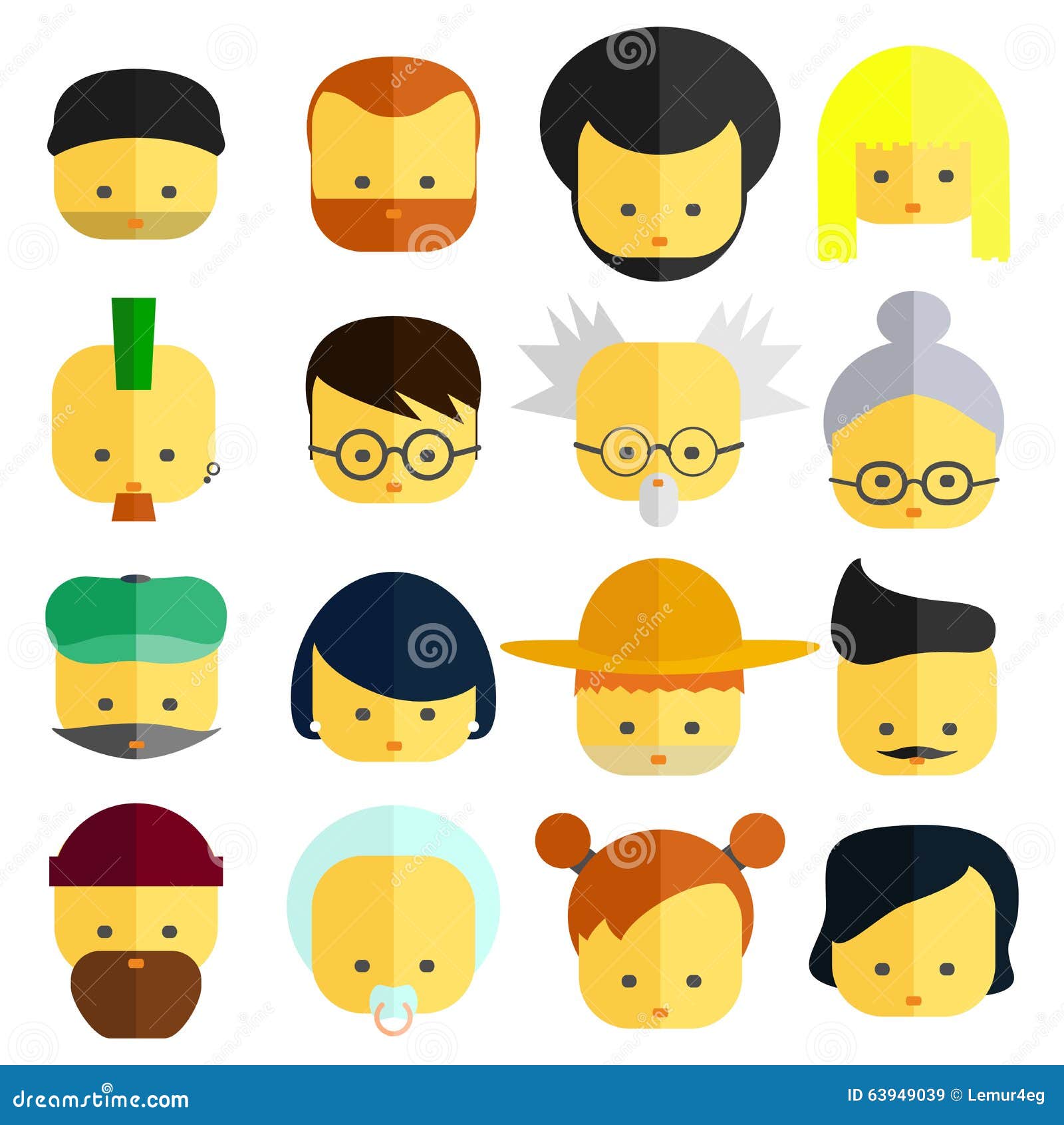 Vector Face Icon | CartoonDealer.com #63949039