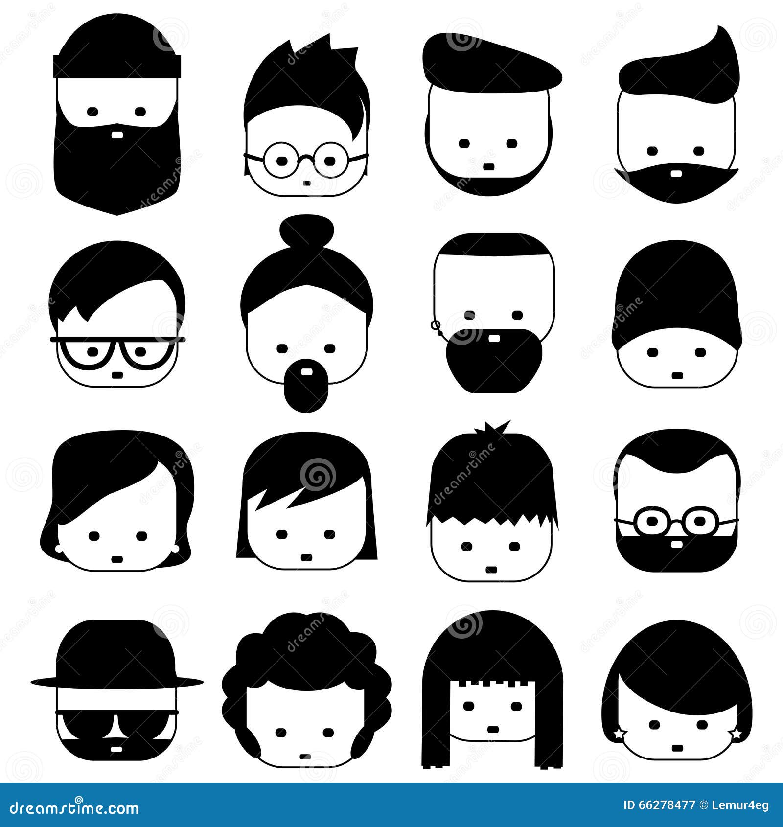 Vector face icon stock vector. Illustration of vector - 66278477