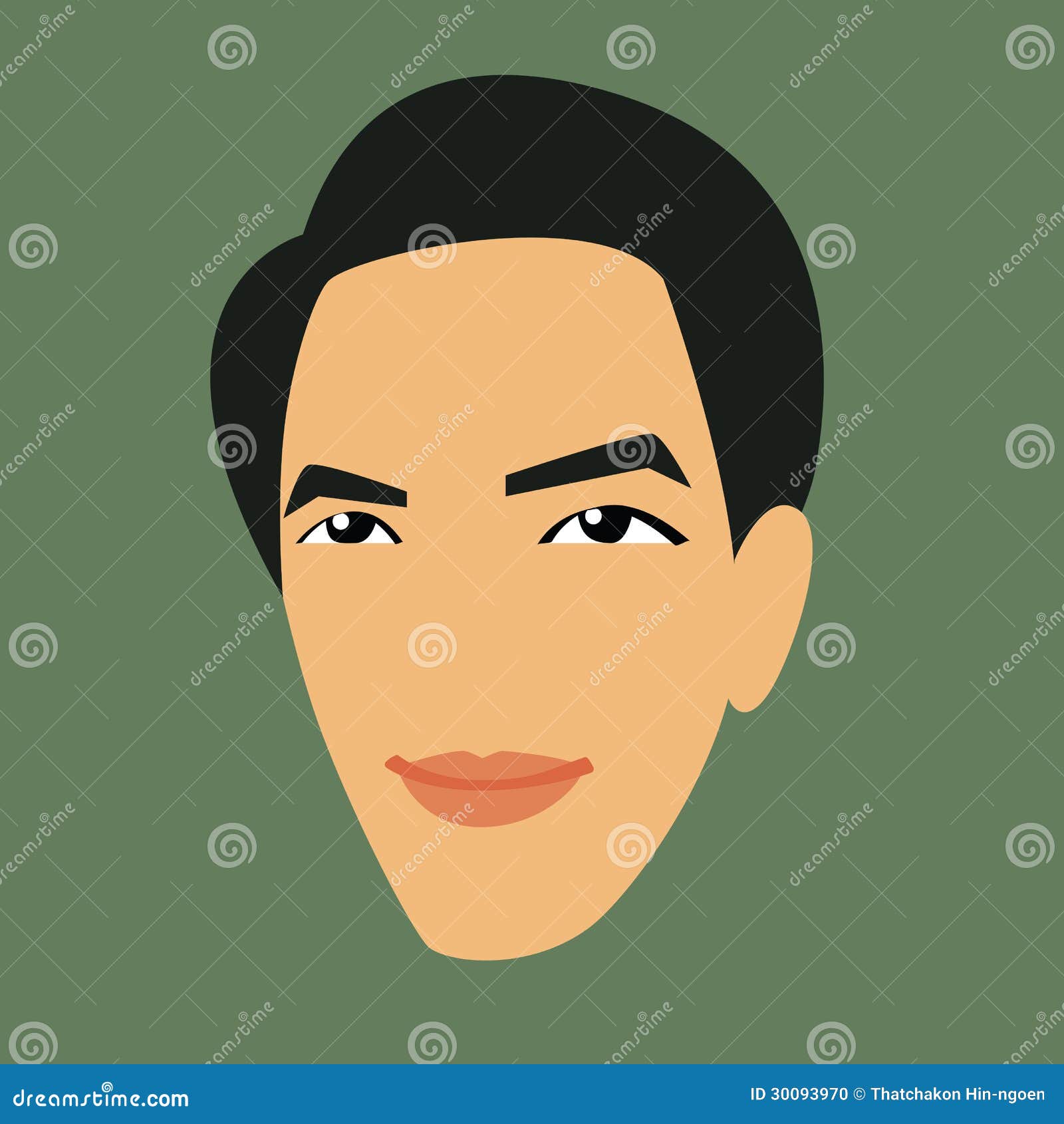 Vector face man stock vector. Illustration of dude, hair - 30093970