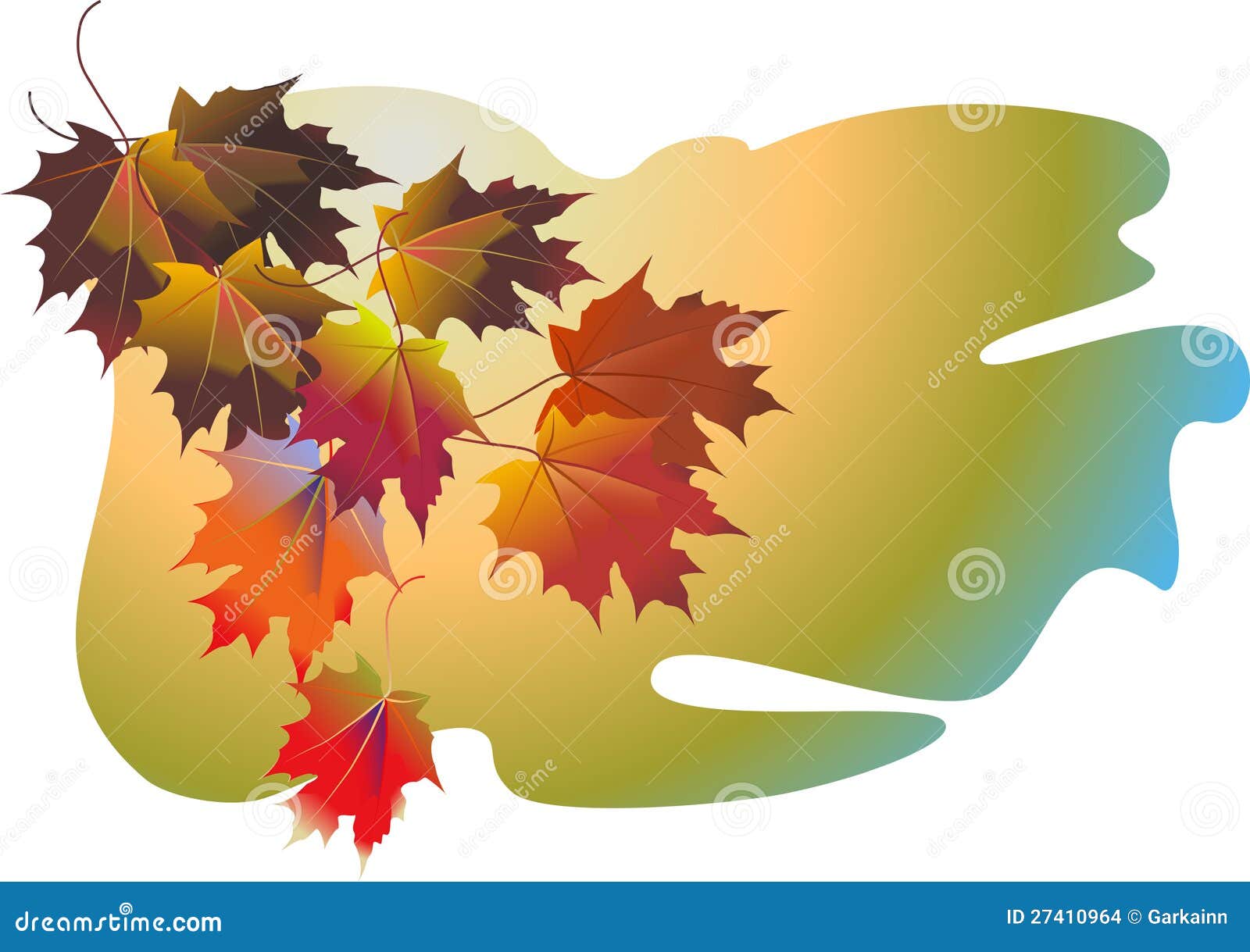 Vector Fall Leaves Picture. Image: 27410964