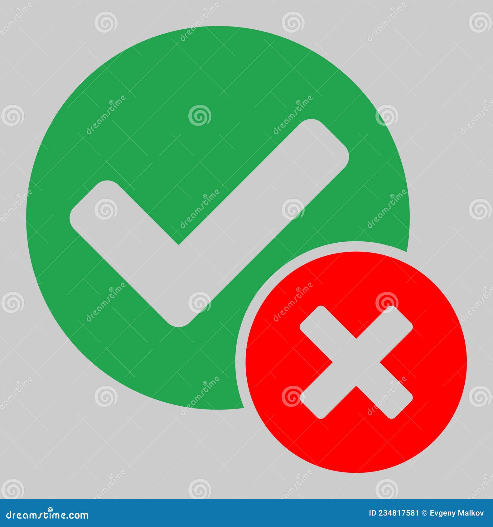 Vector False Positive Icon Illustration Stock Vector - Illustration of ...