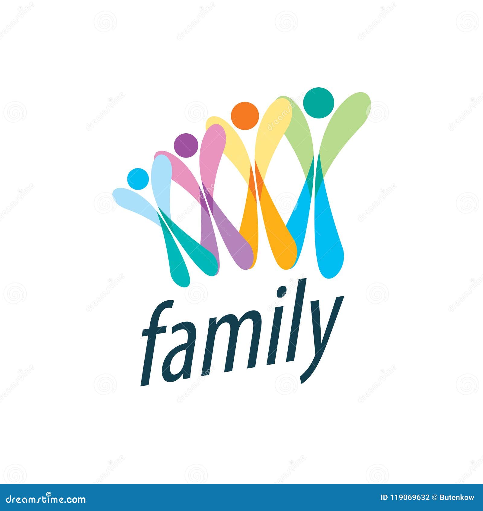Vector family logo stock vector. Illustration of corporate - 119069632