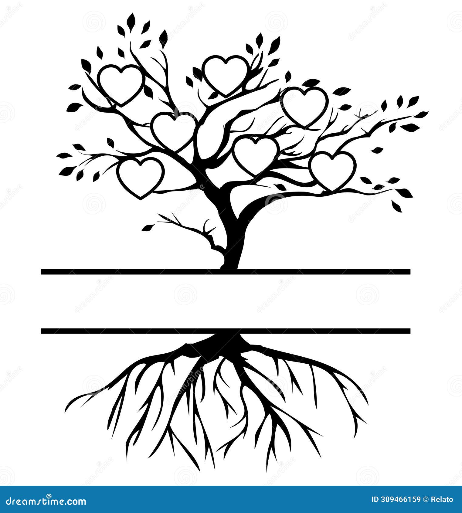 Vector Family Tree 7 Members Stock Vector - Illustration of modern ...
