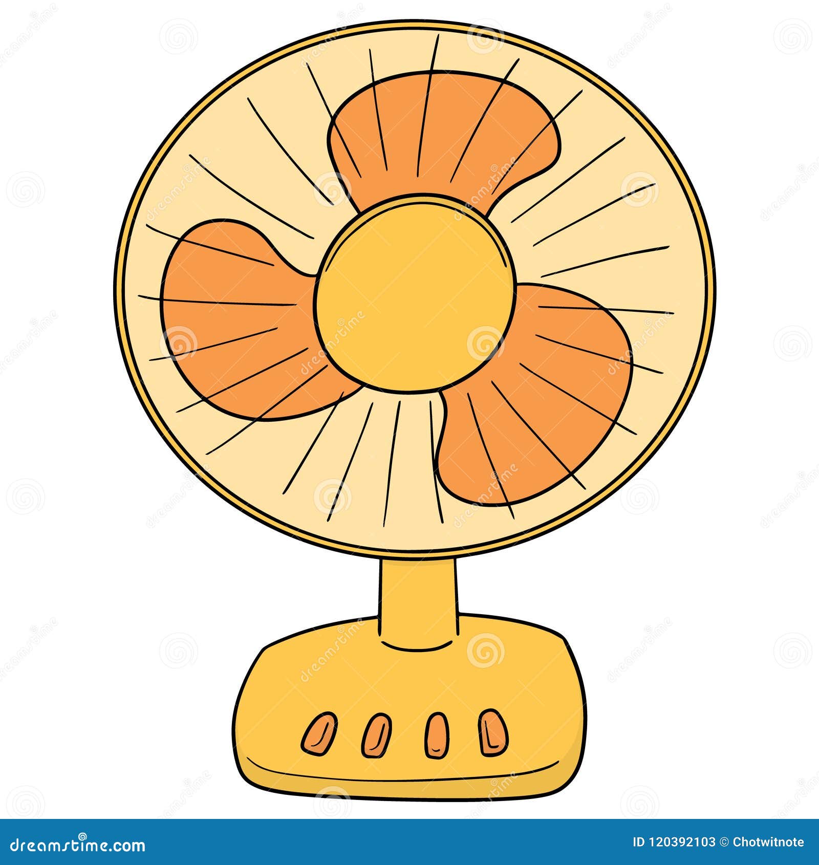 Vector of fan stock vector. Illustration of plastic - 120392103