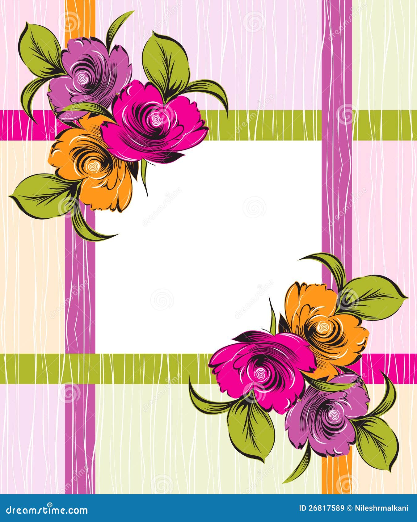 Vector fancy floral banner stock vector. Illustration of concept - 26817589