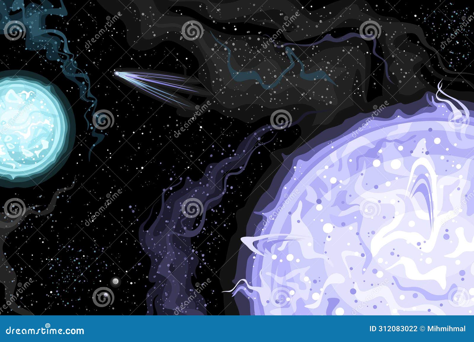 Vector Fantasy Space Chart stock vector. Illustration of double - 312083022
