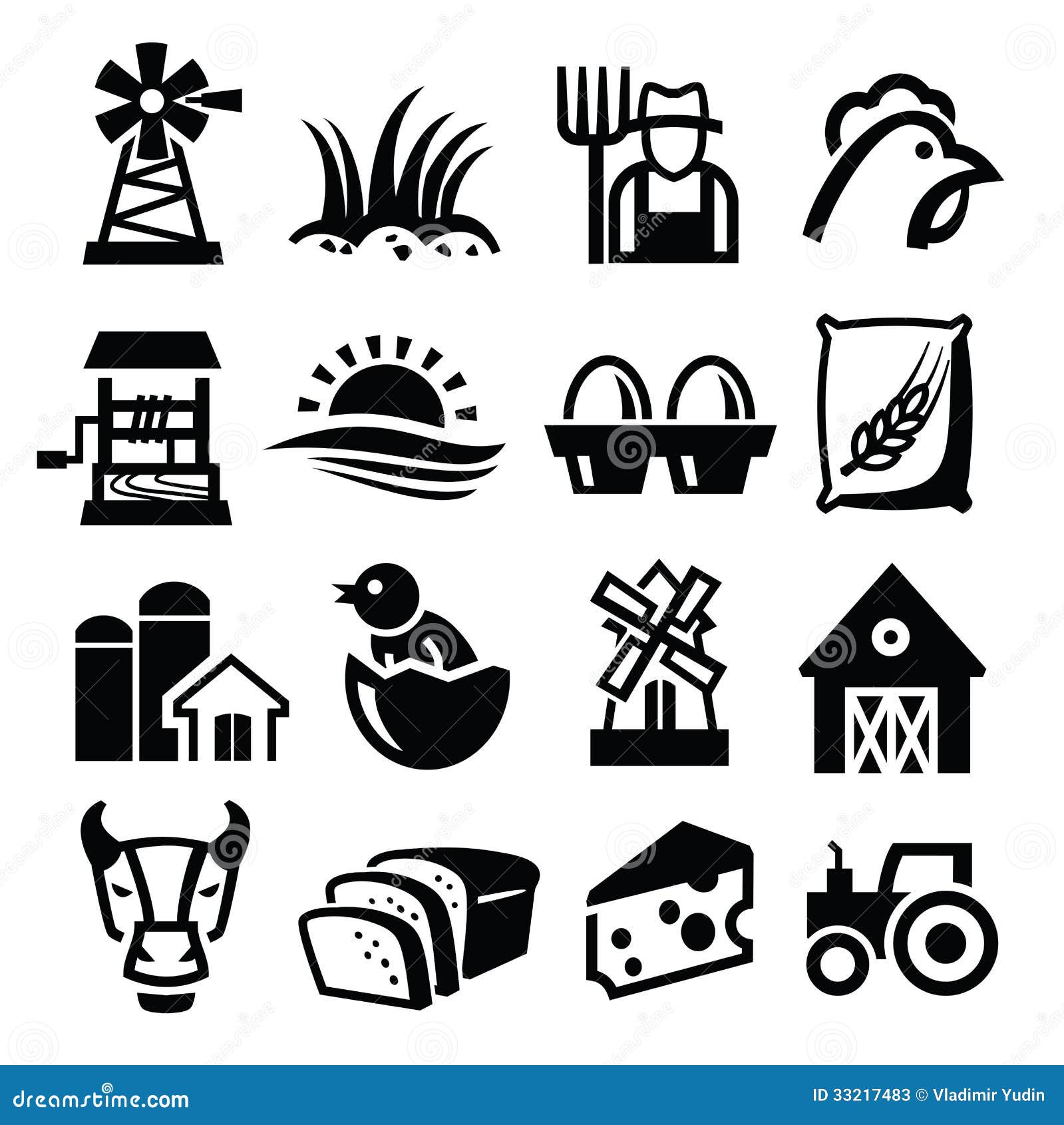 Vector farm stock vector. Illustration of design, animal - 33217483