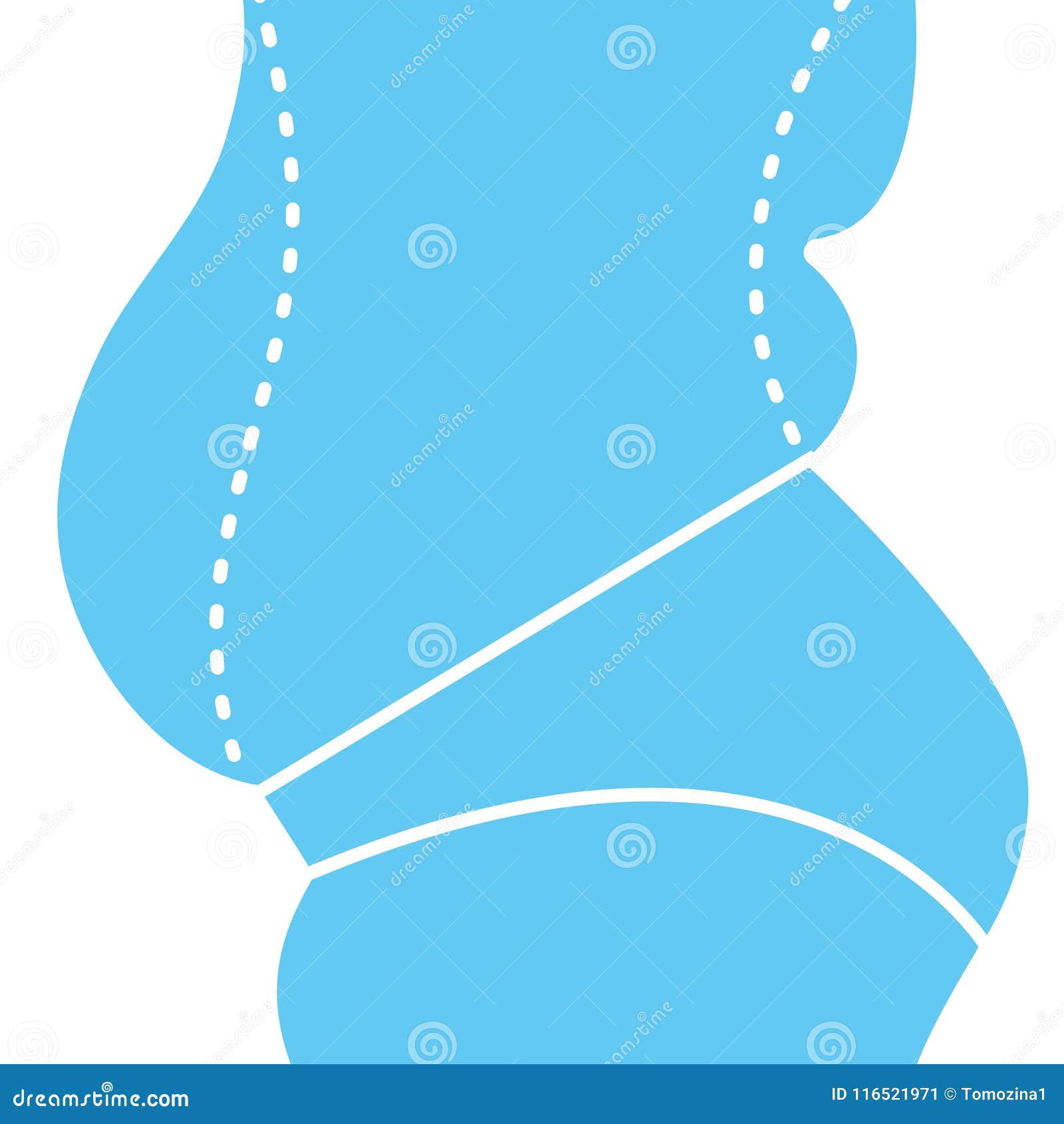 Vector fat belly stock vector. Illustration of dotted - 116521971