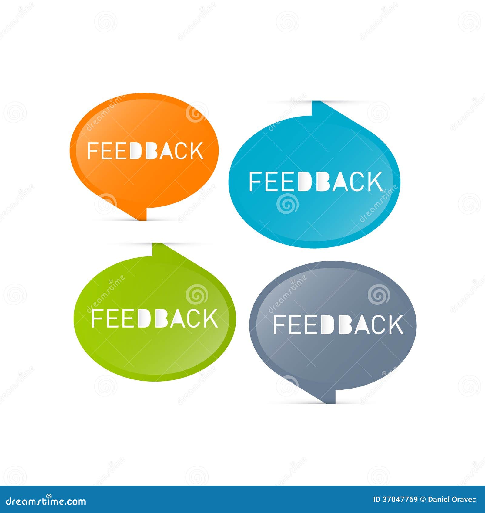 Vector Feedback Icons stock vector. Illustration of response - 37047769